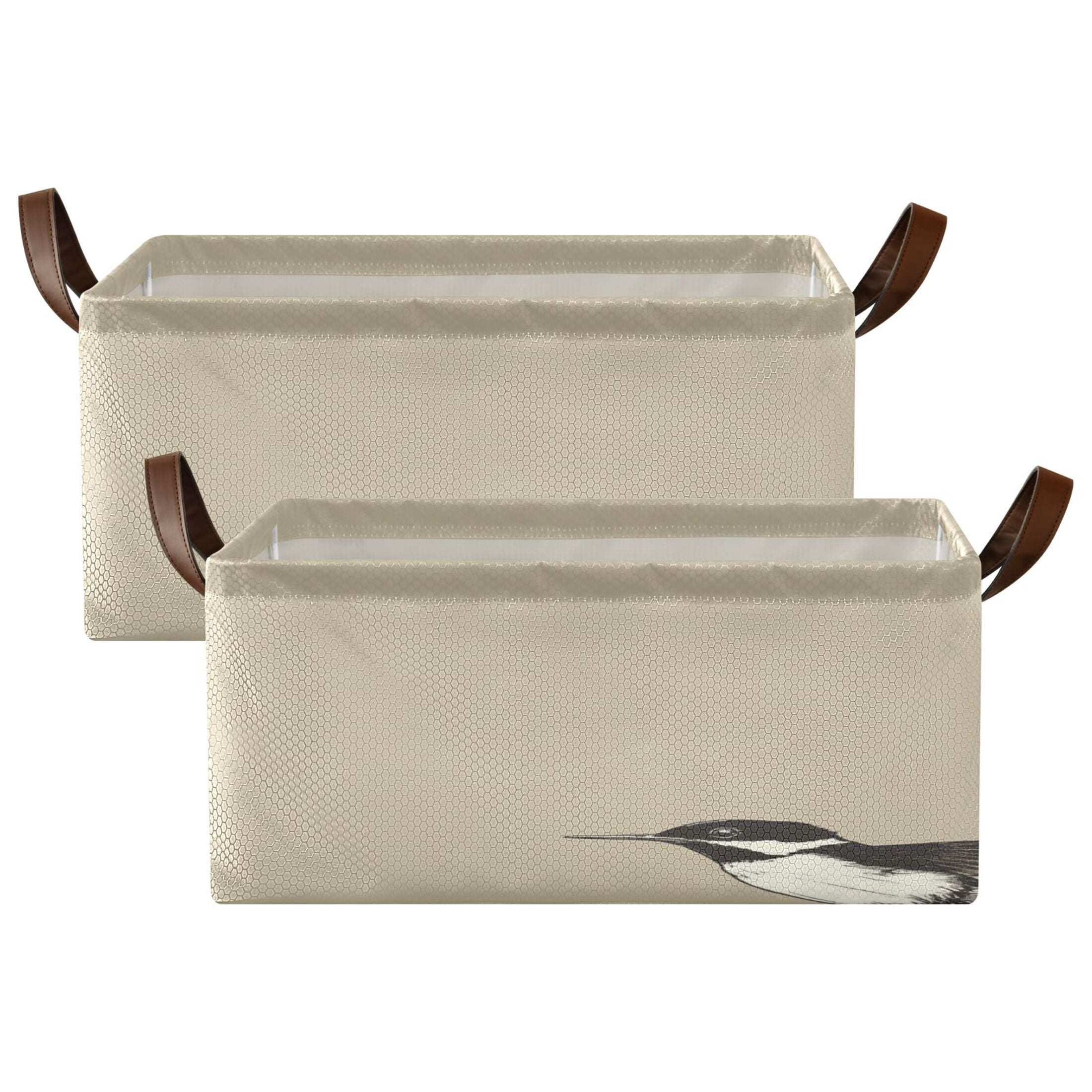 Simple Design Bird Shelf Baskets Set of 2 Foldable Metal Frame Open ...