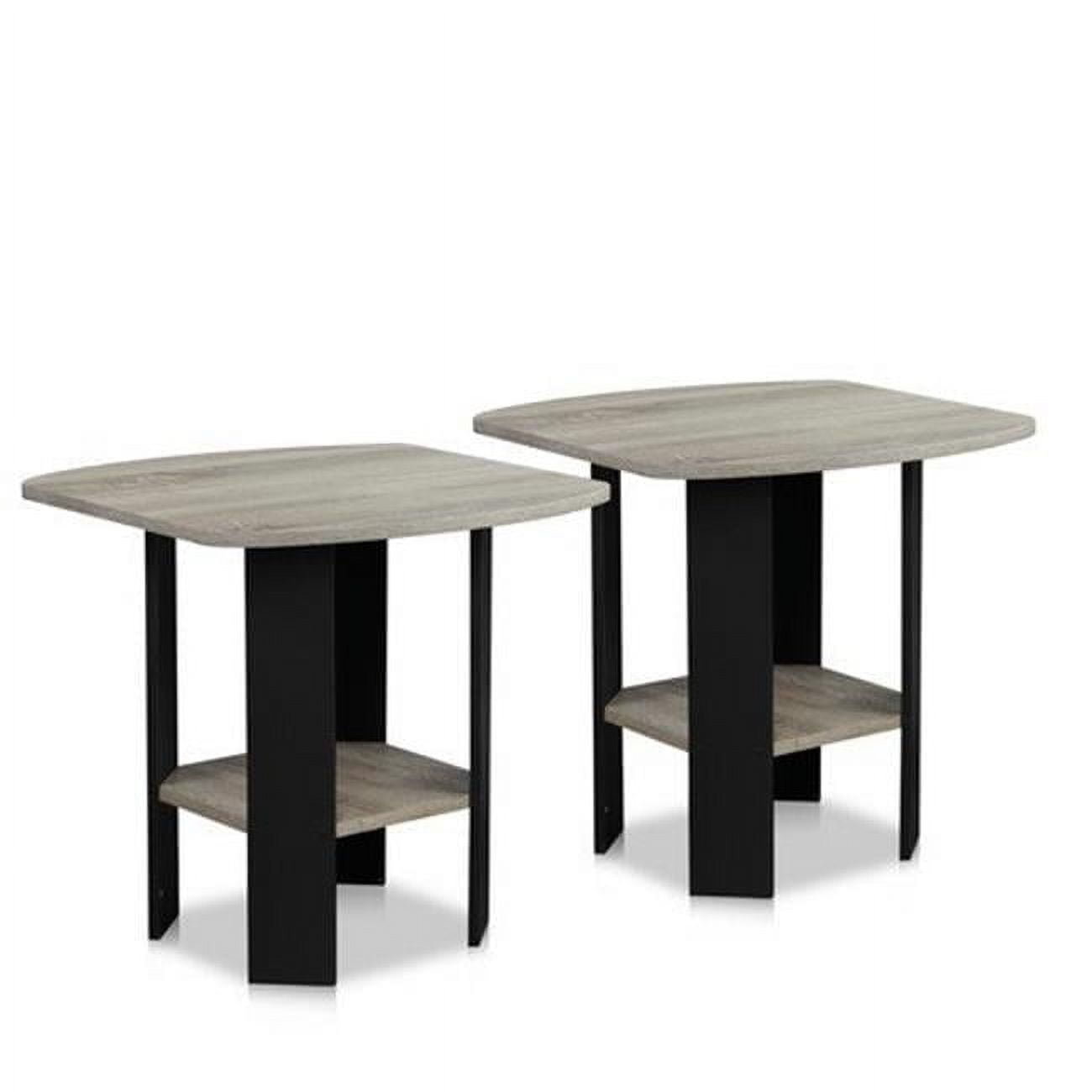 Simple Design End Table, Yellow - 19.6 x 20 x 20 in. - Set of 2 ...