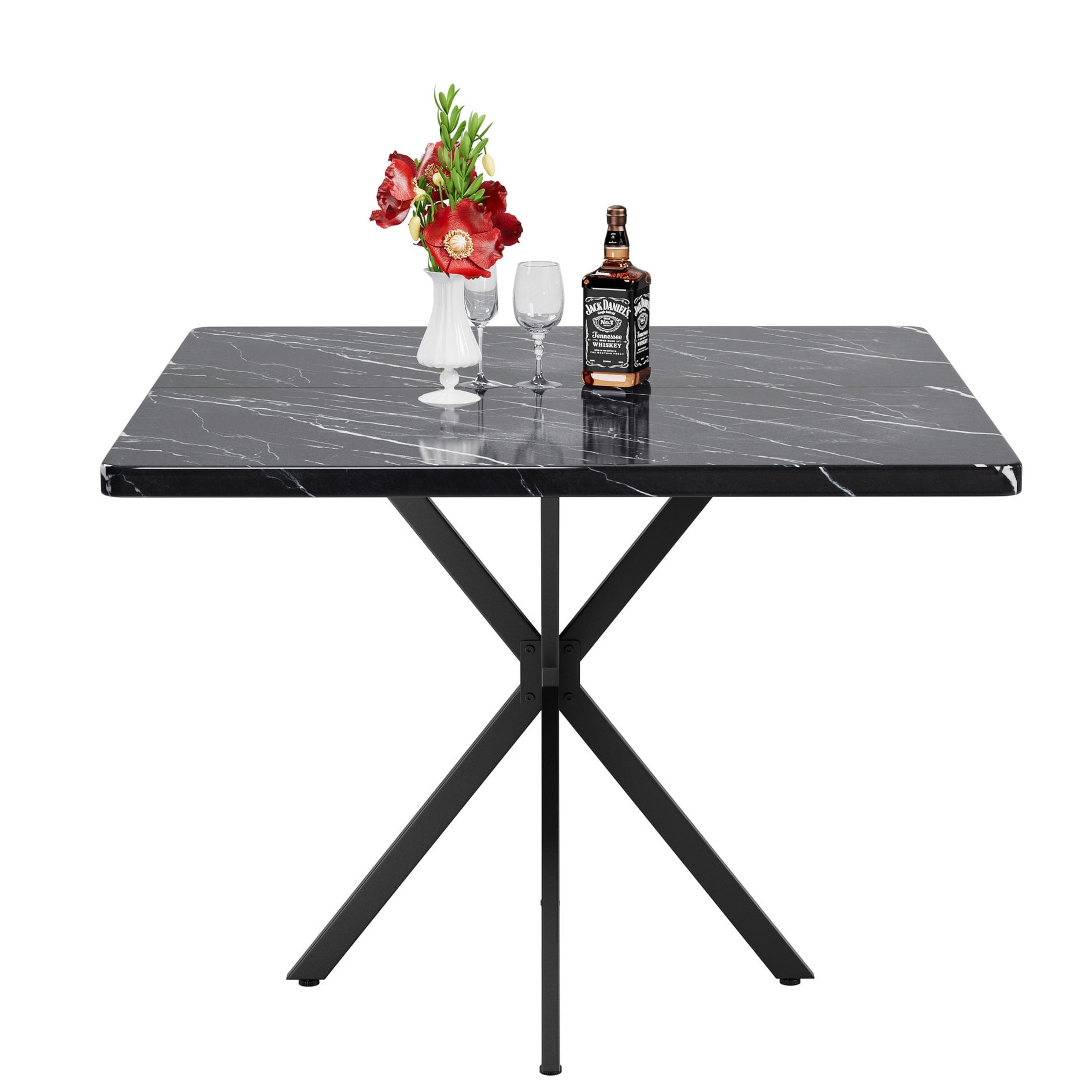 Simple Design Square Table+Quick Assembly”-“Breakfast Time/Guest ...