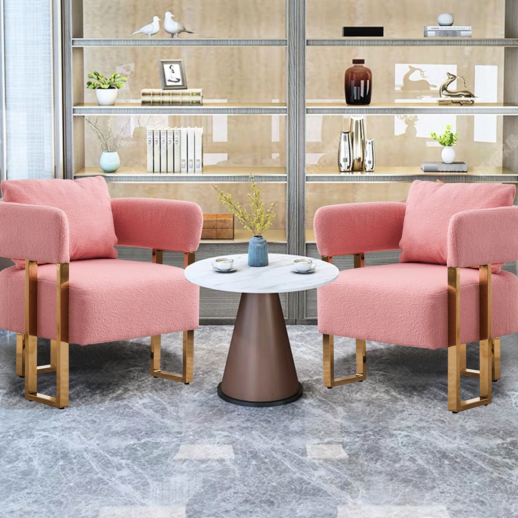 Simple Design with Stable Golden Legs - Ideal for Reception Room, Have ...