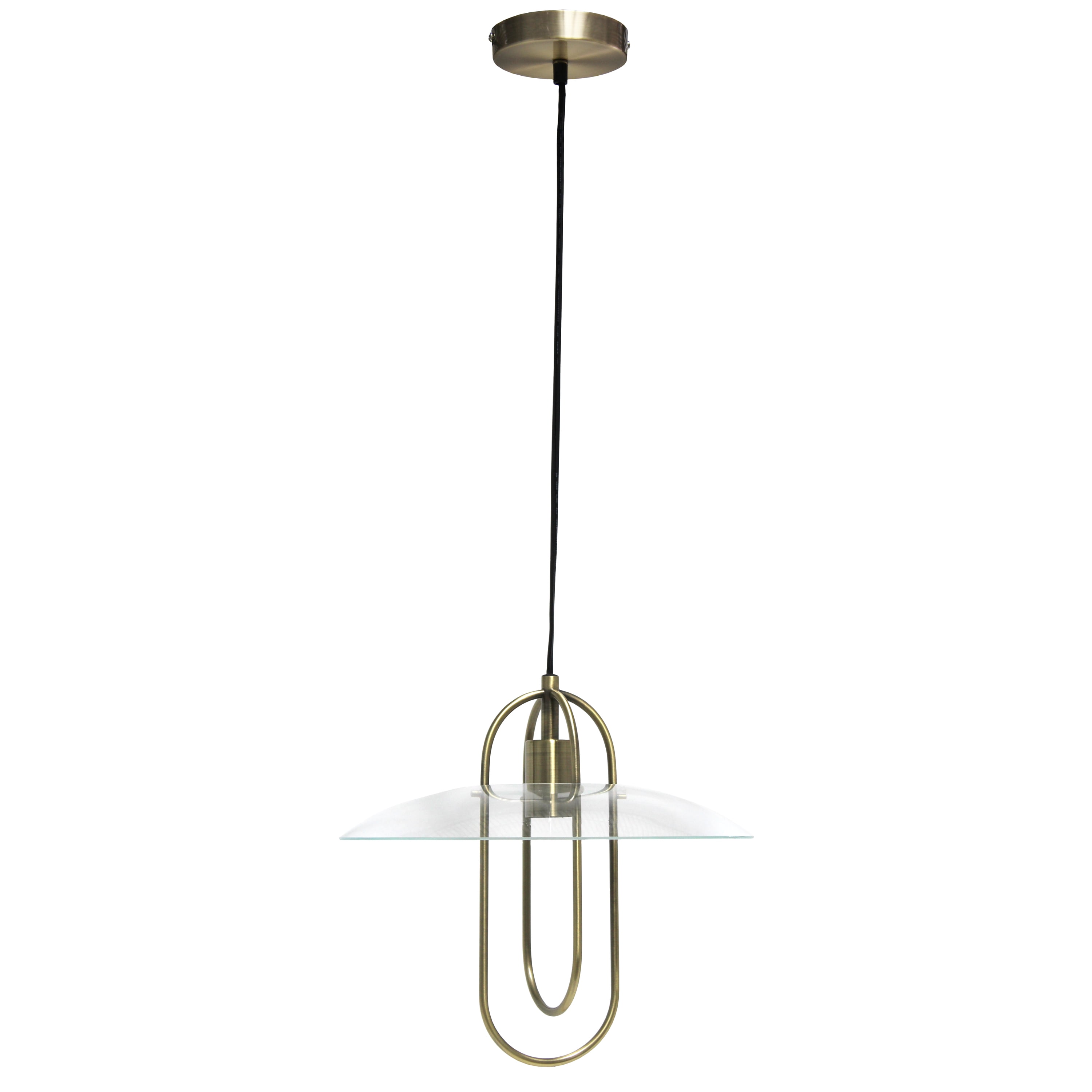Simple Designs 1 Light Modern Metal Pendant Light Antique Brass ...