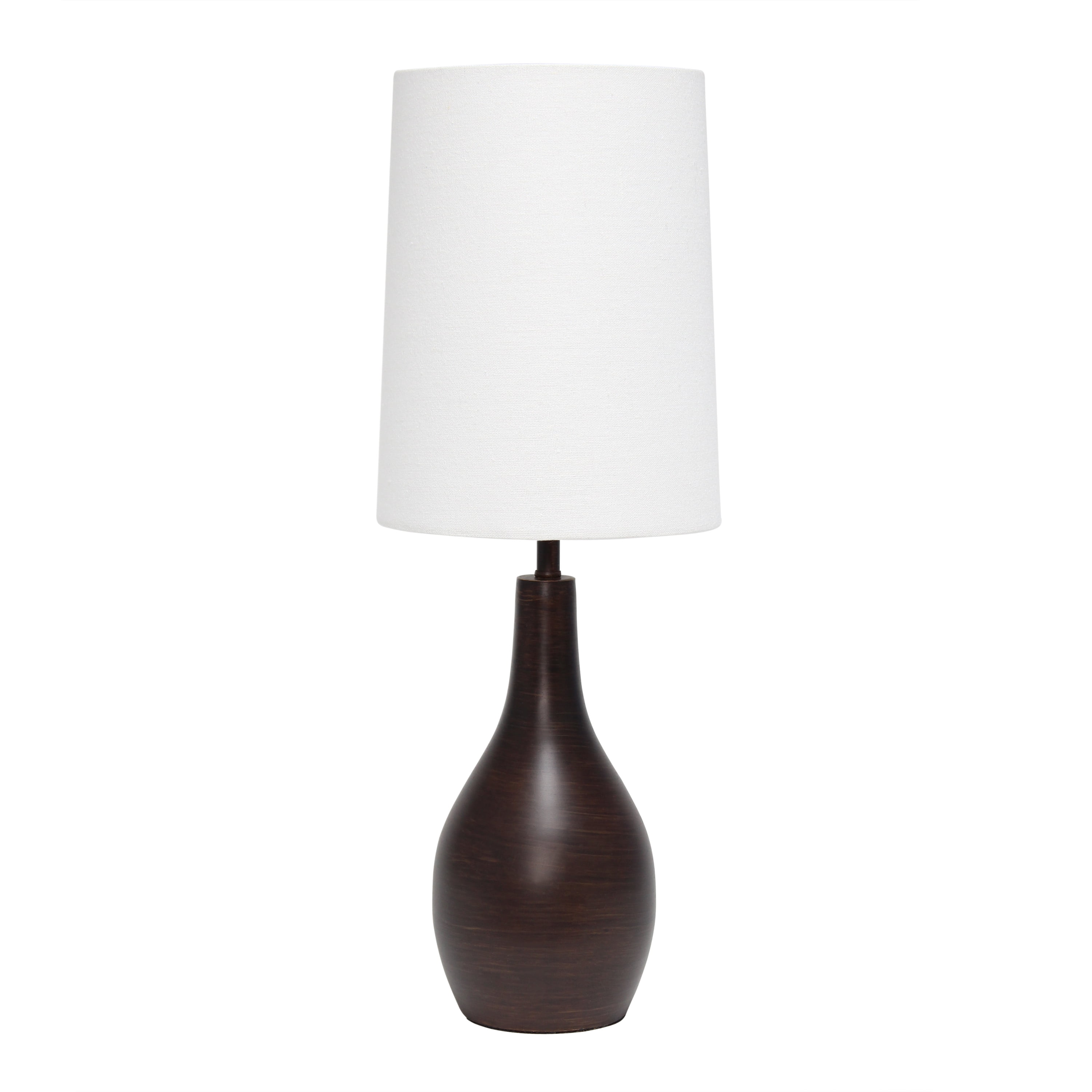 Simple Designs 1 Light Tear Drop Table Lamp, Restoration Bronze ...