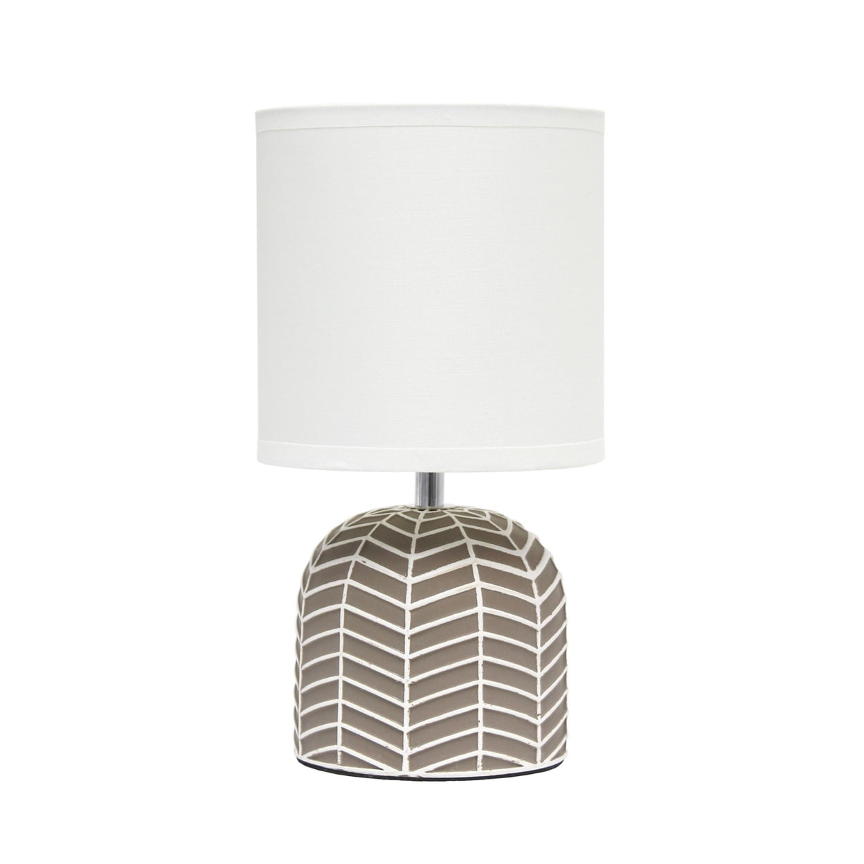 Simple Designs 10.43" Petite Webbed Waves Base Table Desk Lamp with ...