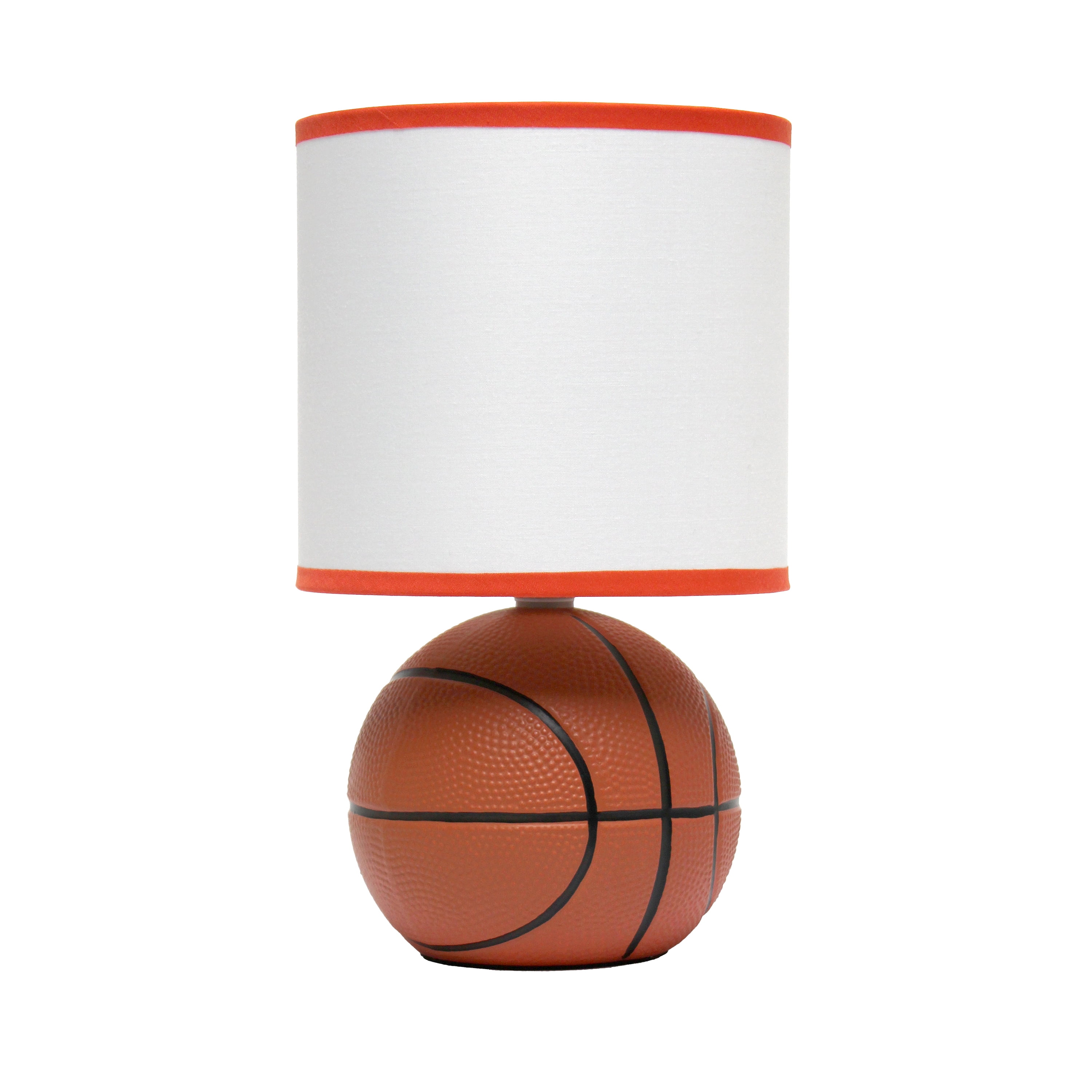 Simple Designs 10.7" SportsLite Mini Basketball Table Lamp for Kids ...
