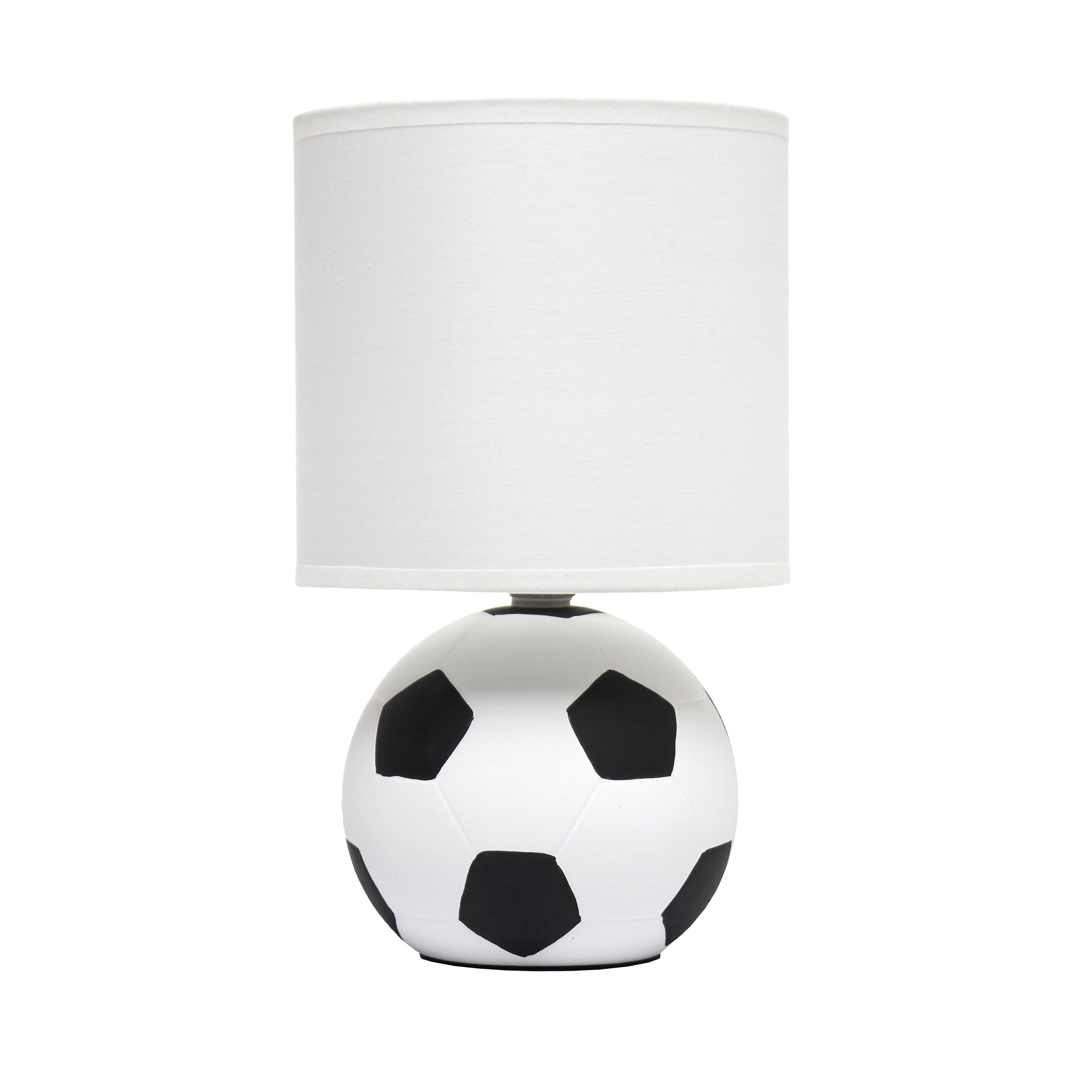 Simple Designs 10.7" SportsLite Mini Soccer Table Lamp for Kids Room ...