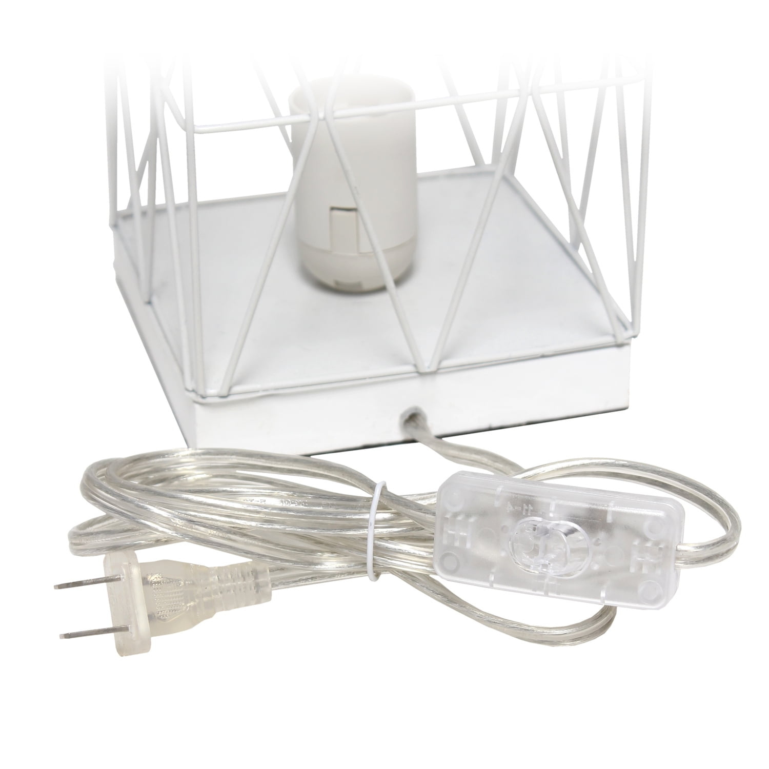 Simple Designs 10" Chic Squared Geometric Metal Uplight Table Lamp, for ...