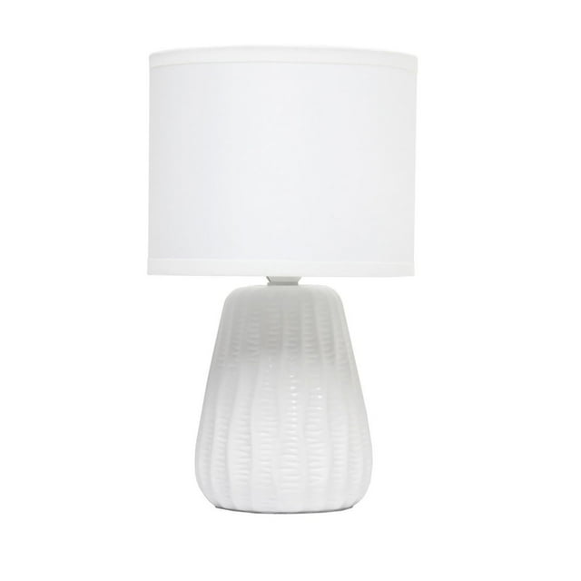 Simple Designs 11.02" Mini Ceramic Pastel Accent Table Lamp with ...