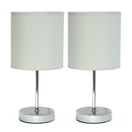 Simple Designs Mini Egg Oval Ceramic Table Lamp 2 Pack Set - Walmart.com