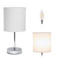 Simple Designs 11.81" Basic Chrome Mini Table Lamp - Walmart.com