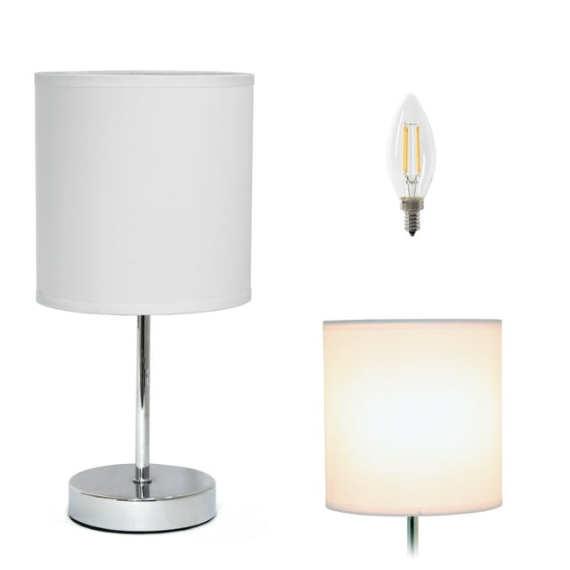 Simple Designs 11.81" Basic Chrome Mini Table Lamp - Walmart.com
