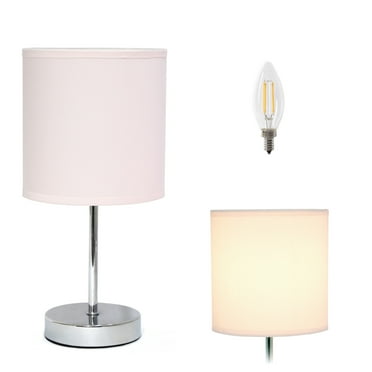 Simple Designs Textured Stucco Ceramic Oval Table Lamp - Walmart.com