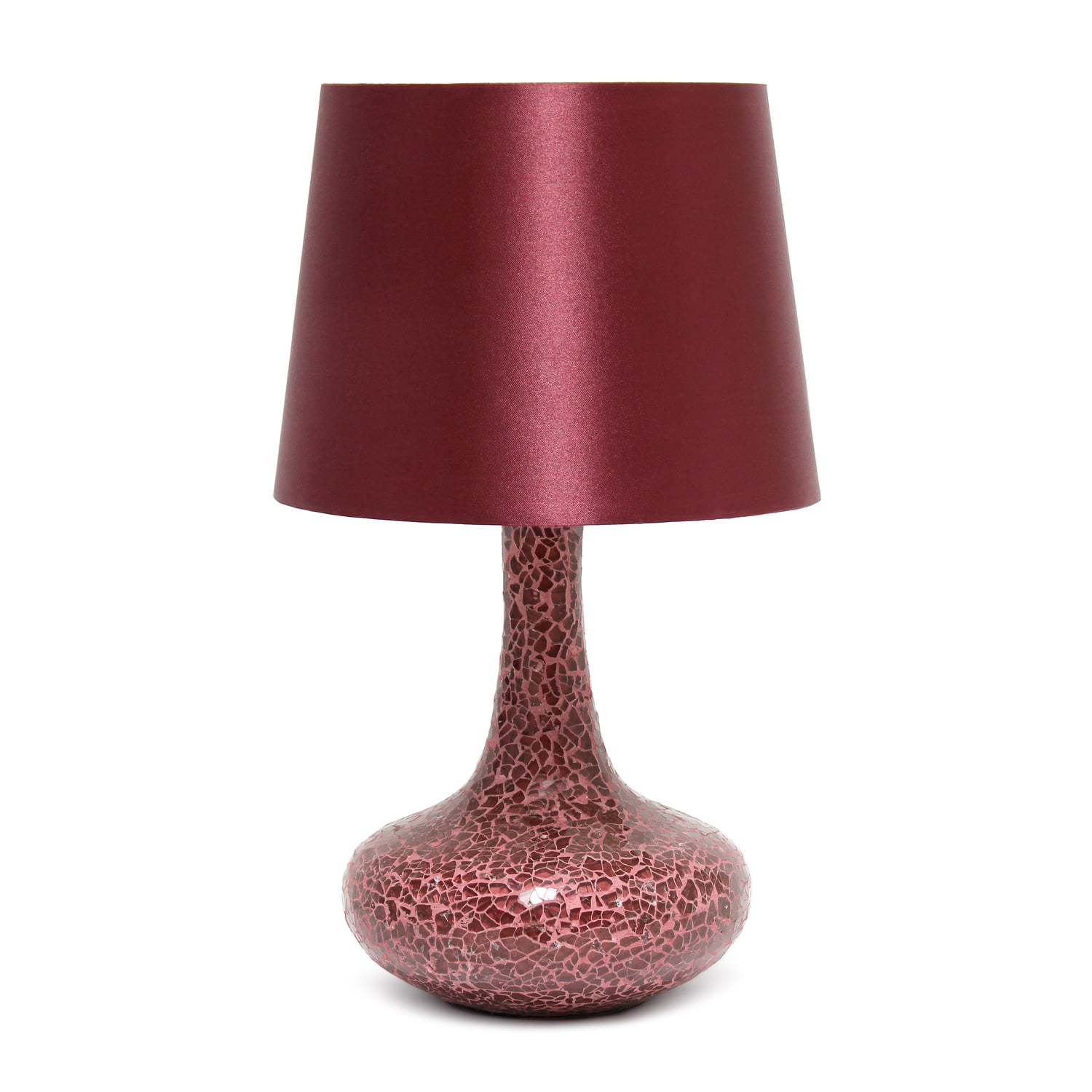 Simple Designs 14.17" Colored Glass Fusion Montage Table Lamp and ...