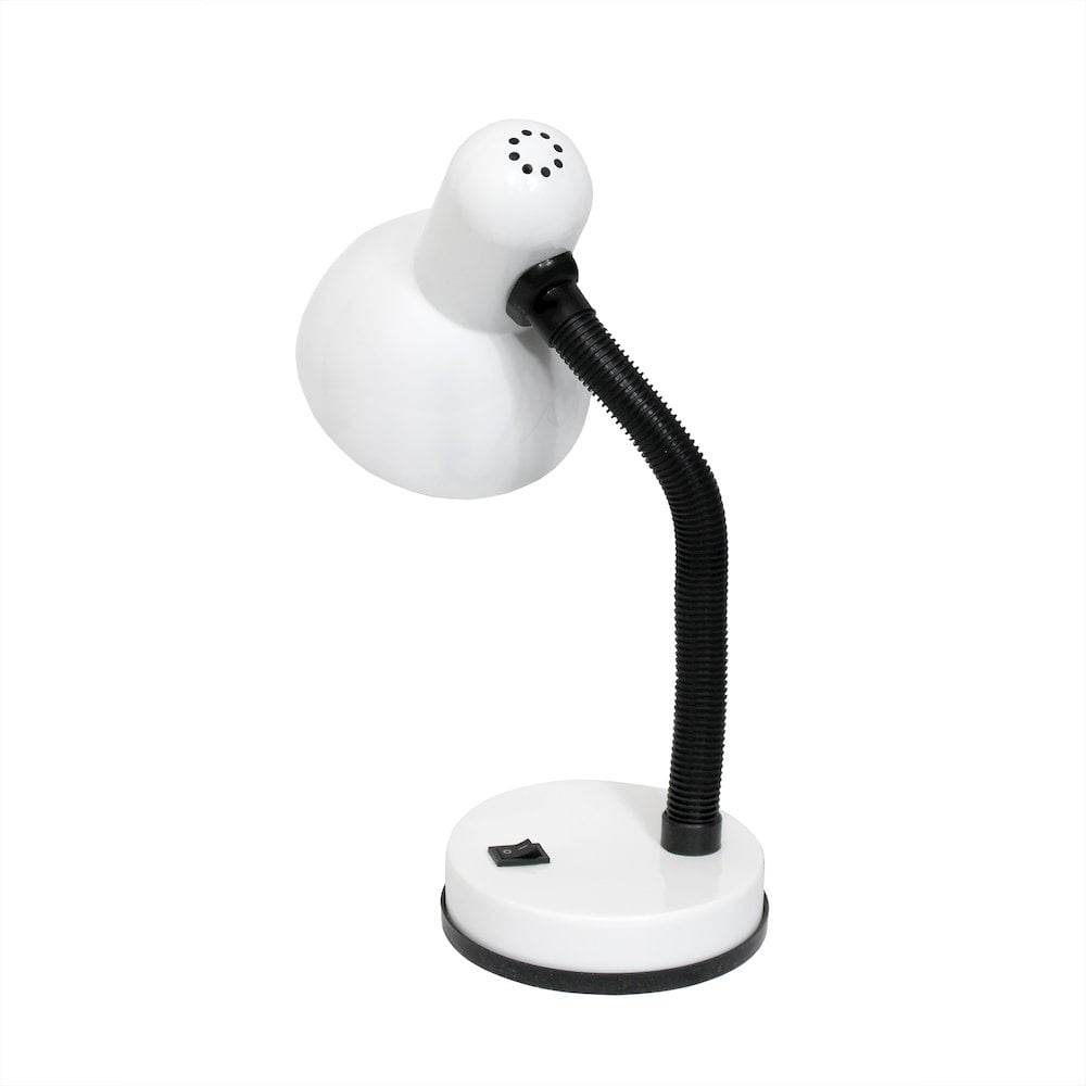 Simple Designs 14.25" Basic Metal Desk Lamp with Flexible Hose Neck ...
