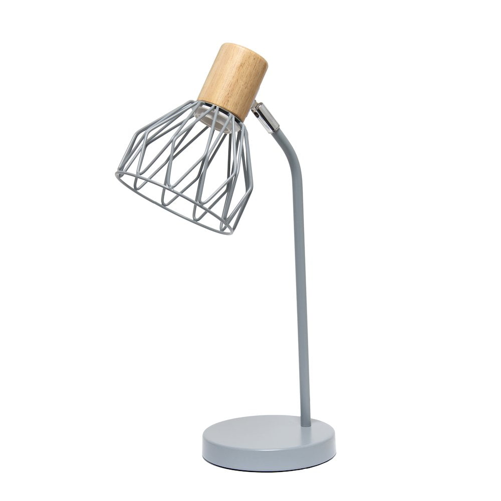 Simple Designs 18.19" Industrial Farmhouse Fusion Adjustable Cage Wire ...
