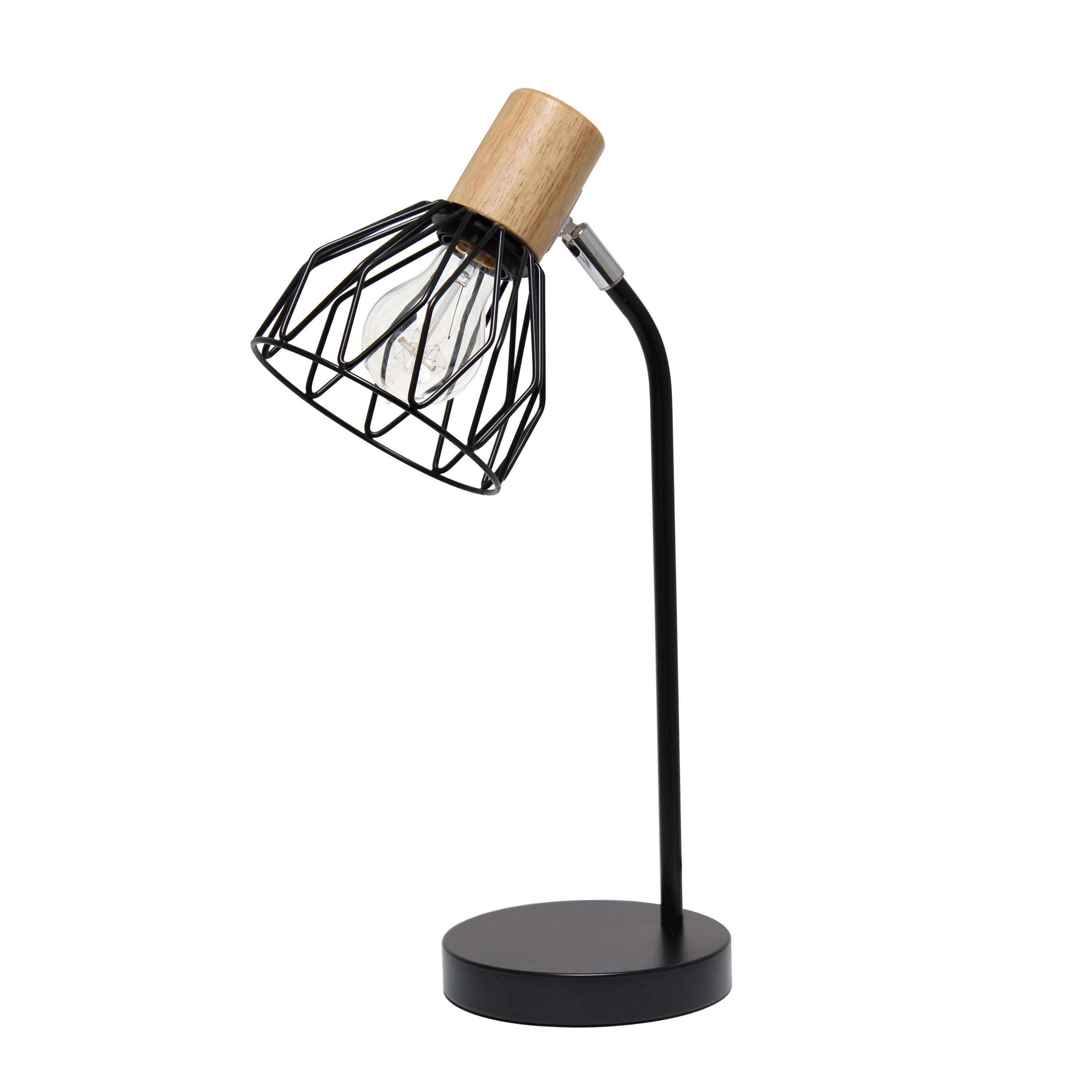 Simple Designs 18.19" Industrial Farmhouse Fusion Adjustable Cage Wire ...