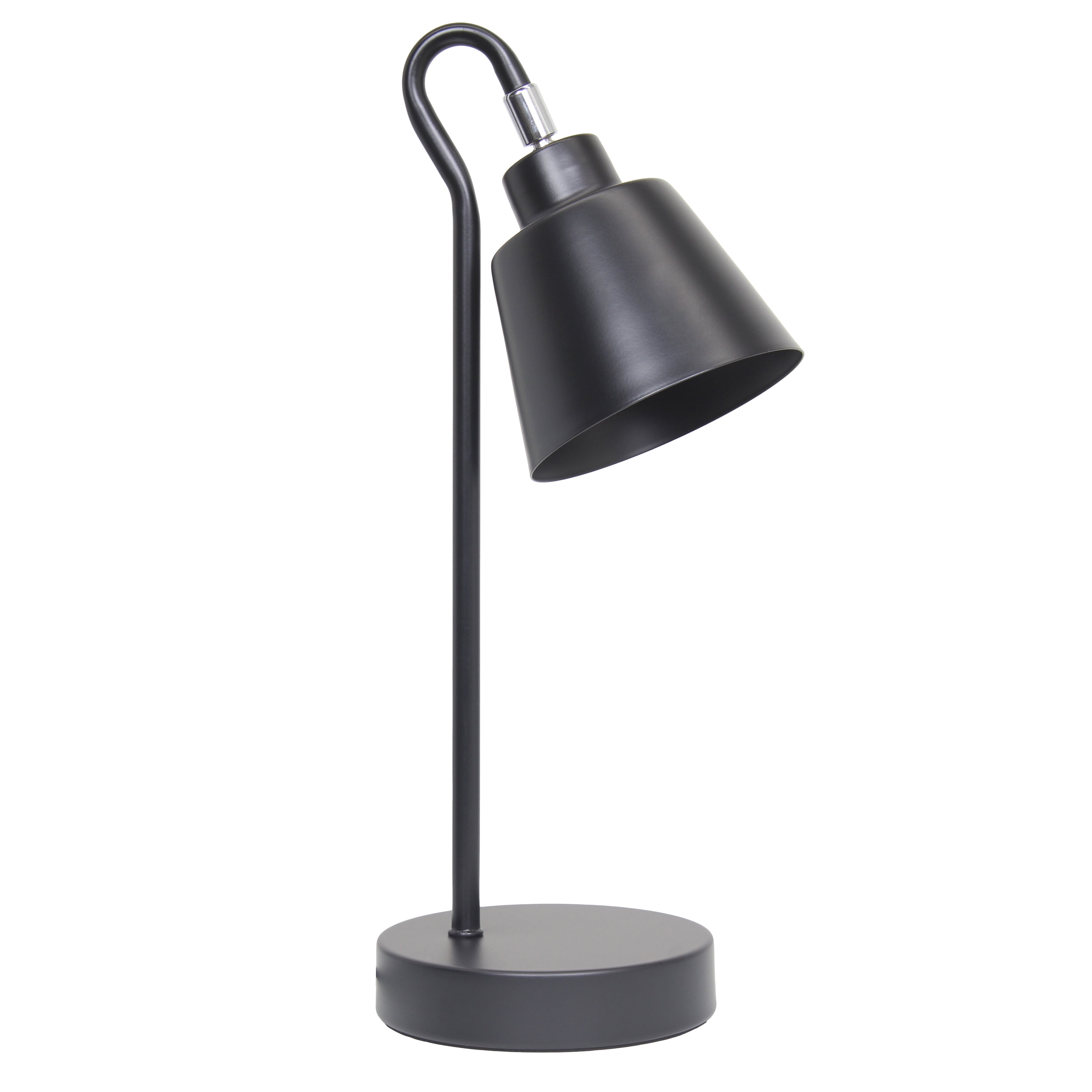 Simple Designs 19.5" 2 Pack Brushed Steel Stick Table Desk Lamp Set ...