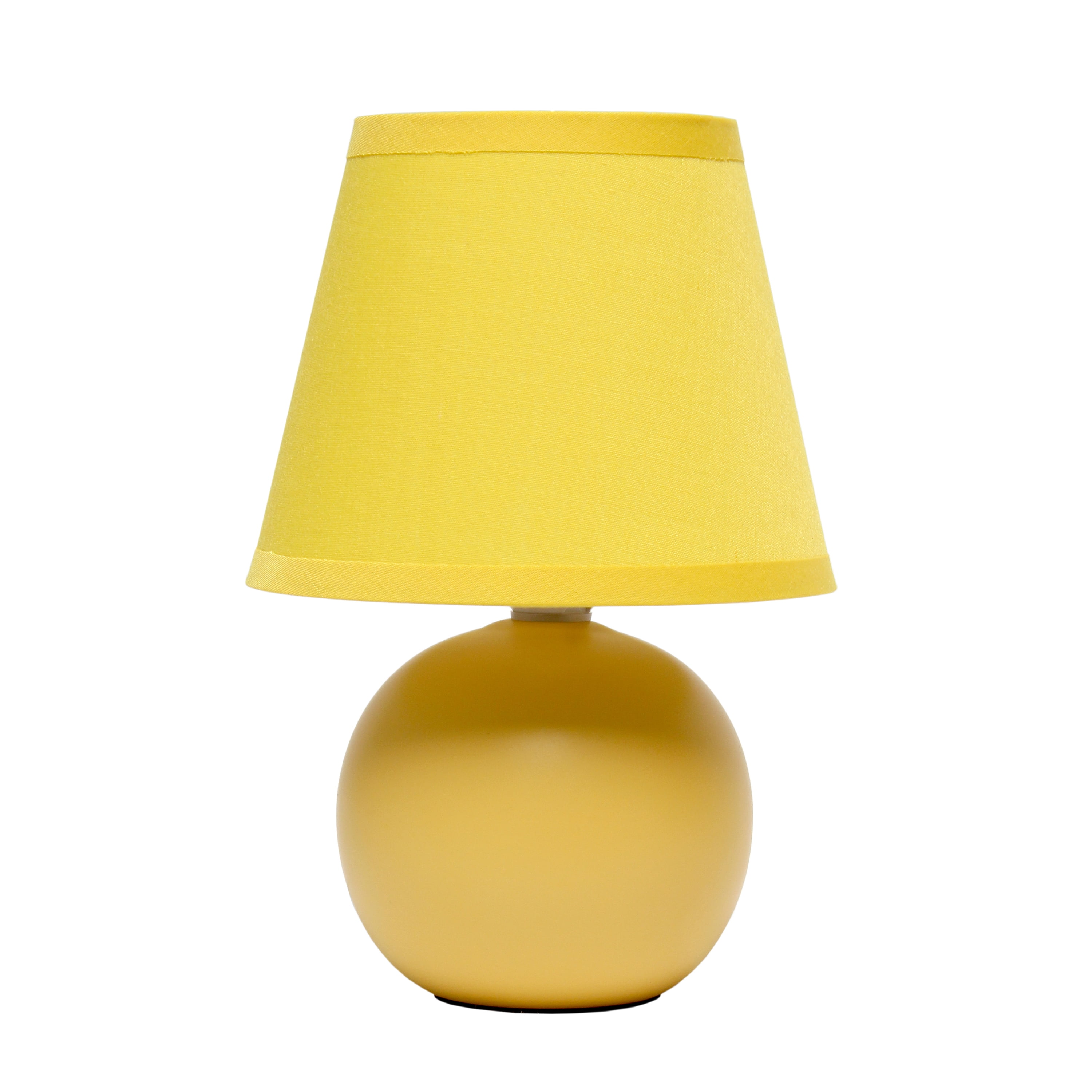 Simple Designs 8.66" Compact Ceramic Globe Table Lamp with Stylish ...