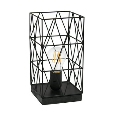 Simple Designs 10.04" Tall Ceramic Thimble Base Table Lamp with ...