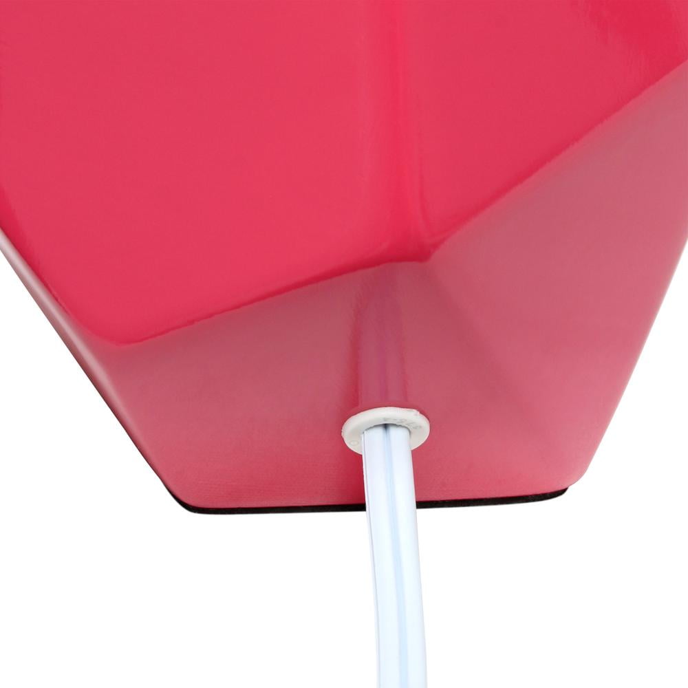 Simple Designs Round Prism Mini Table Lamp with Matching Fabric Shade ...