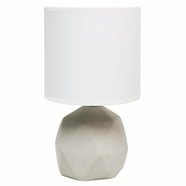Simple Designs Stonies Small Stone Look Table Bedside Lamp - Walmart.com