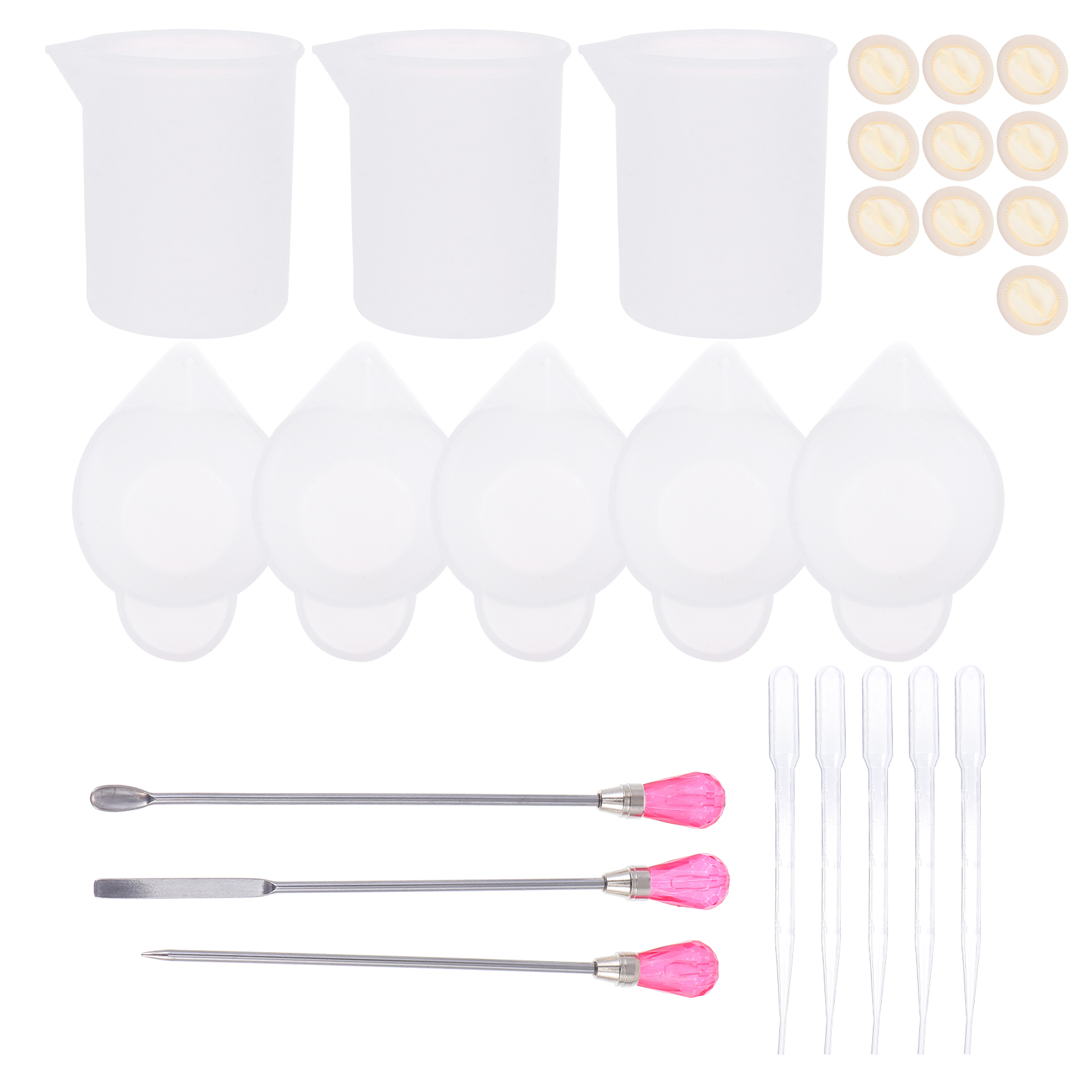 Simple Designs Epoxy Production Kit Tools DIY Mixing Cup Reusable Glue ...