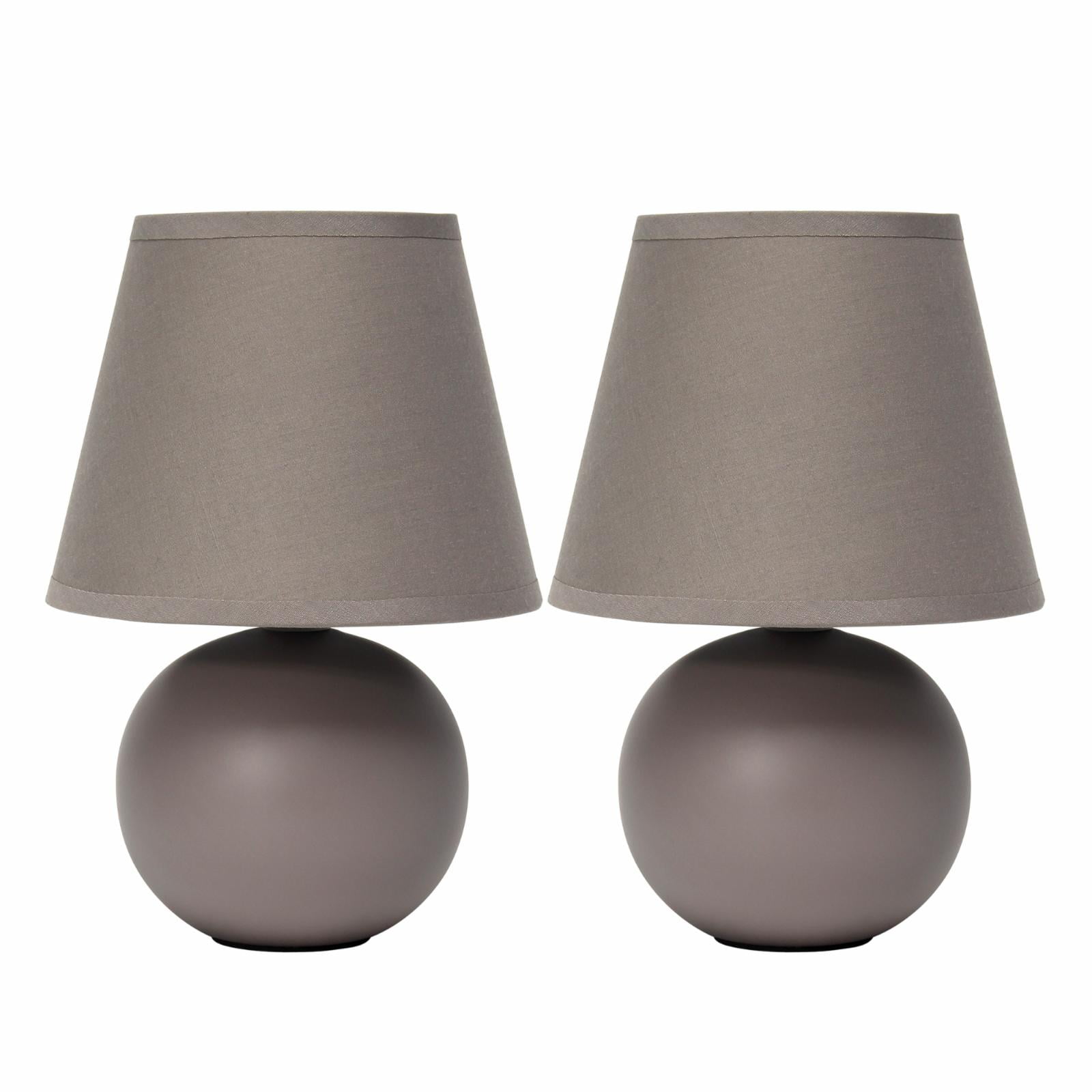 Two Globe Table Lamps