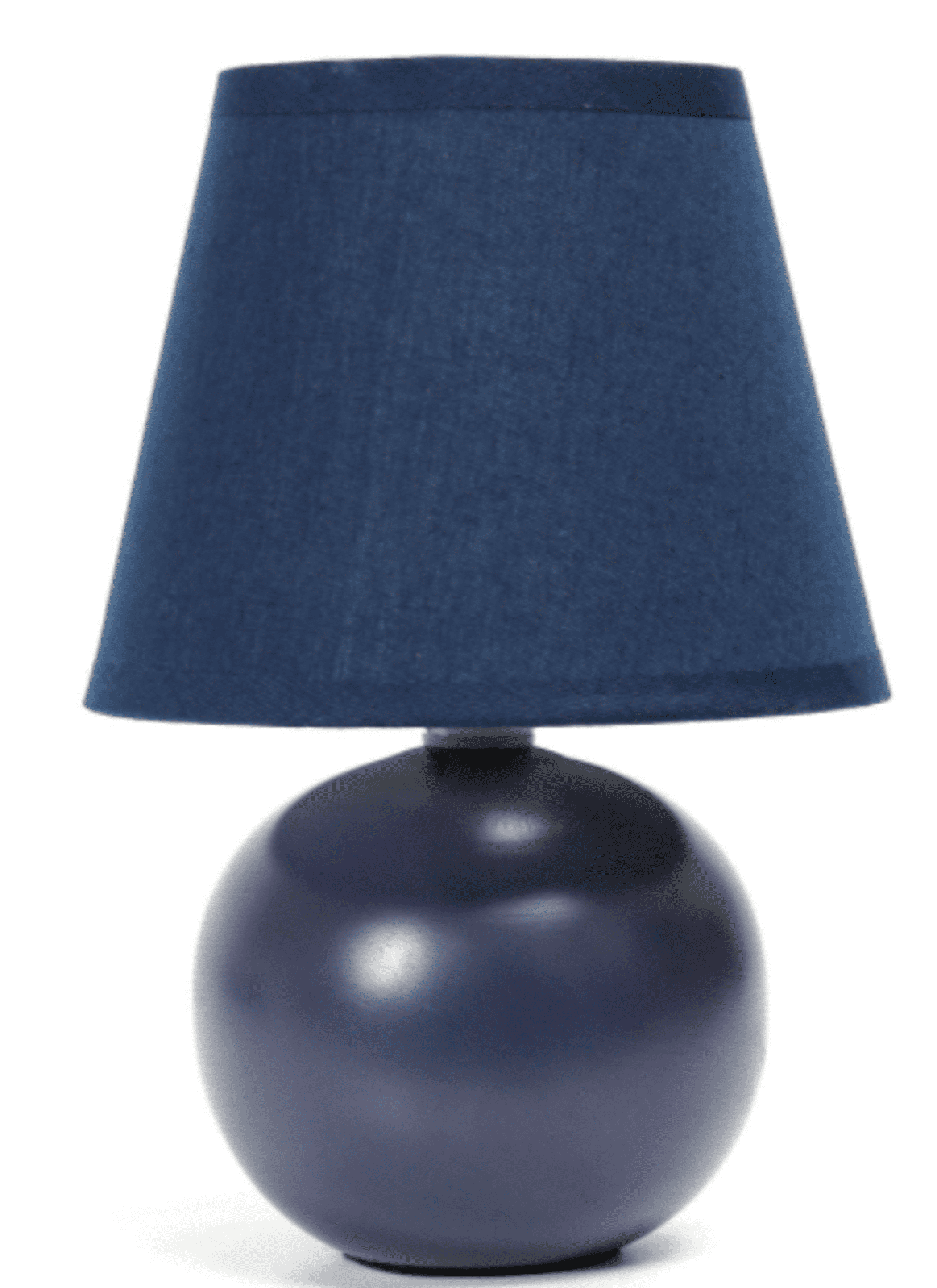 Simple Designs Mini Ceramic Globe Table Lamp[ Blue ] - Walmart.com