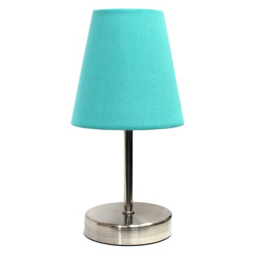 Simple Designs Gemini 2 Pack Mini Touch Lamp with Brushed Nickel Base ...