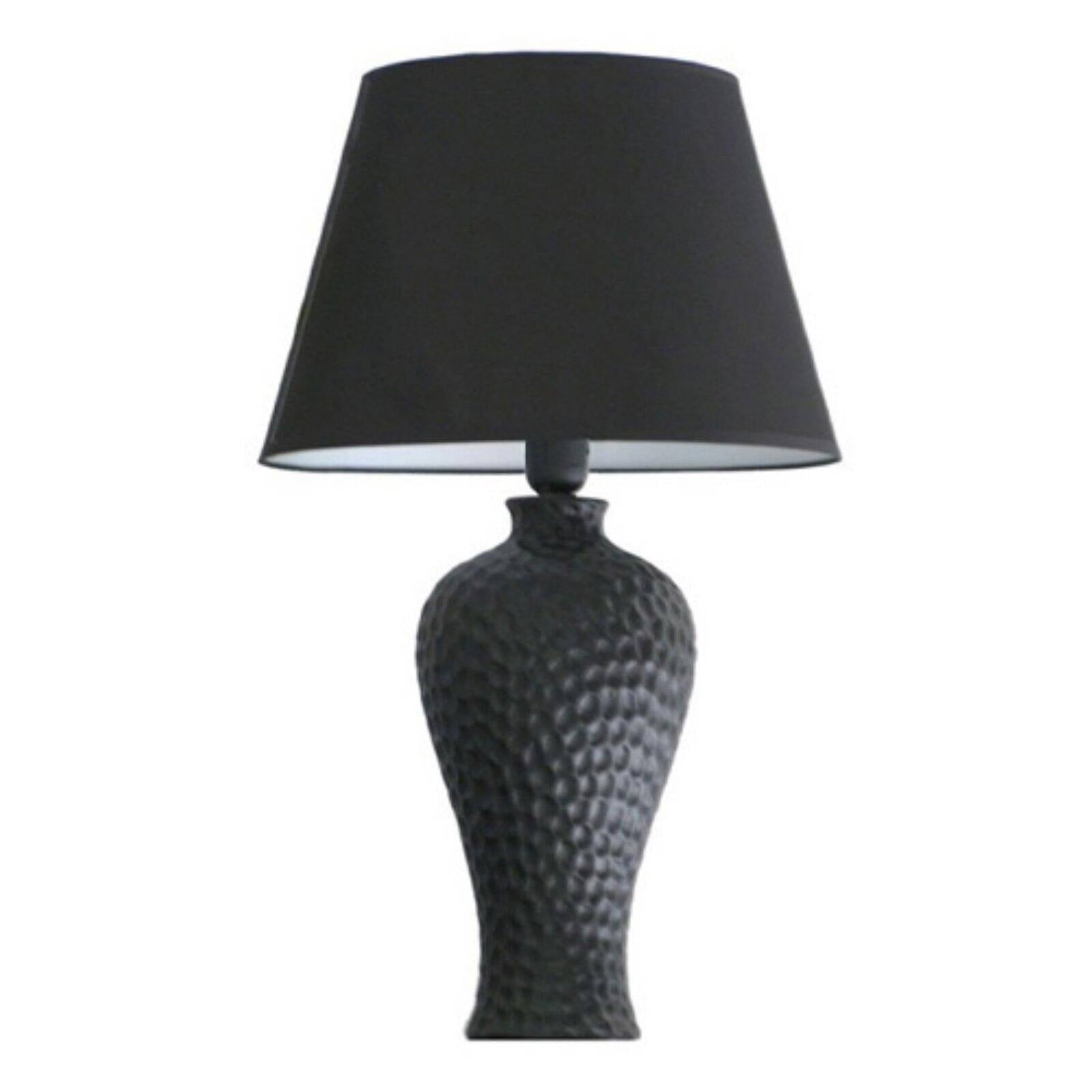 Simple Designs Texturized Curvy Ceramic Table Lamp - Walmart.com
