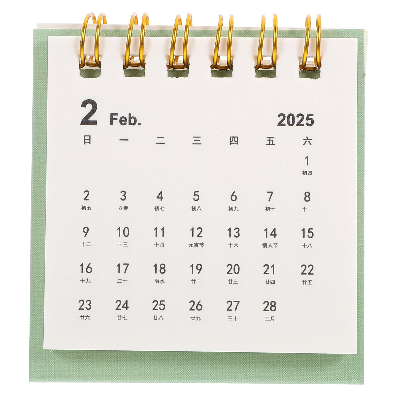 Simple Desk Calendar Wall Monthly Holiday Hanging Office for Green ...