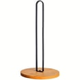 Simple Detachable Paper Towel Holder Metal Wood Vertical Design ...