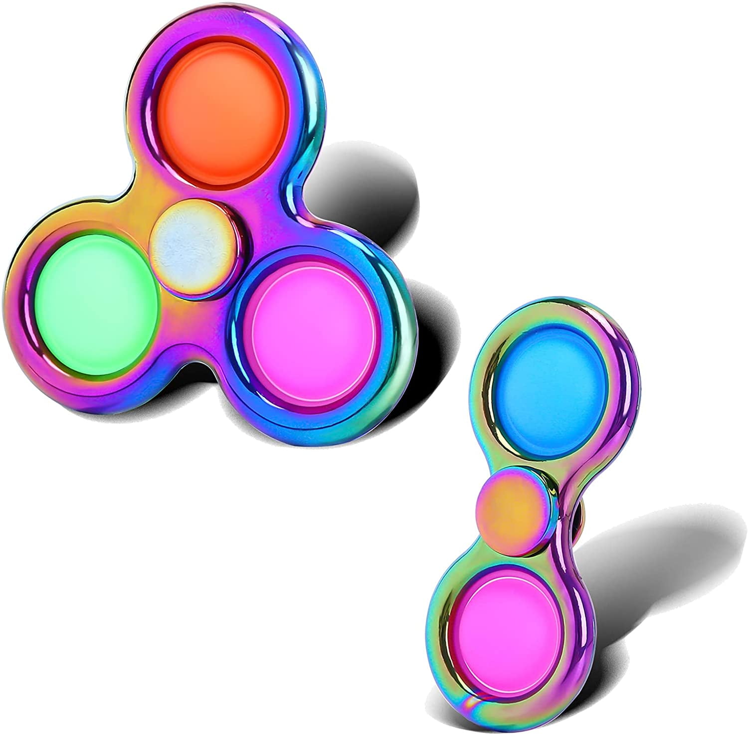 Simple Dimple Fidget Spinner Toy, Handheld Mini Push Pop Bubble Fidget ...