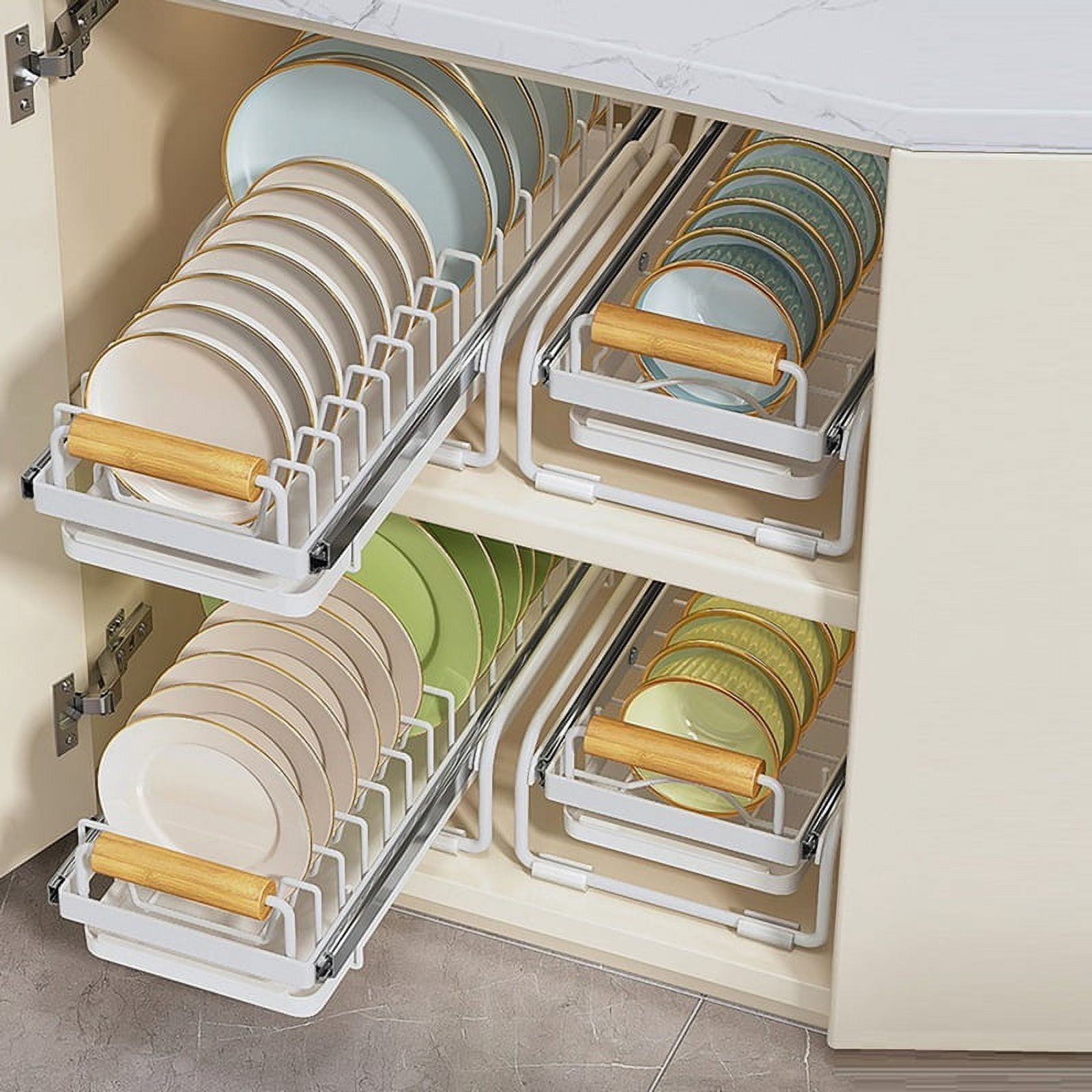 Simple Dish Storage Dish Drying Rack Sticky-Free Anti-Slip Drawing ...