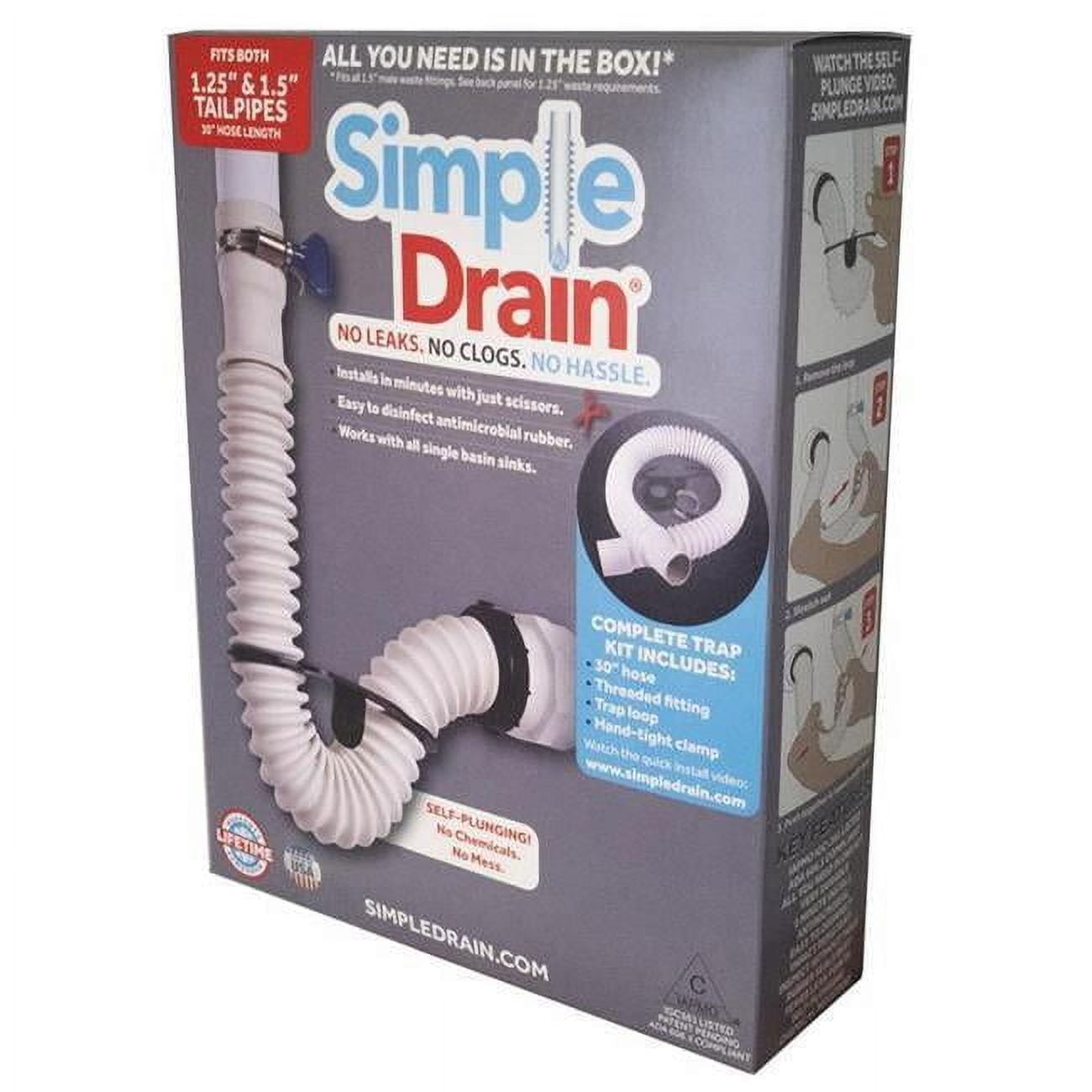 Simple Drain Rubber Sink Drain Kit - Walmart.com