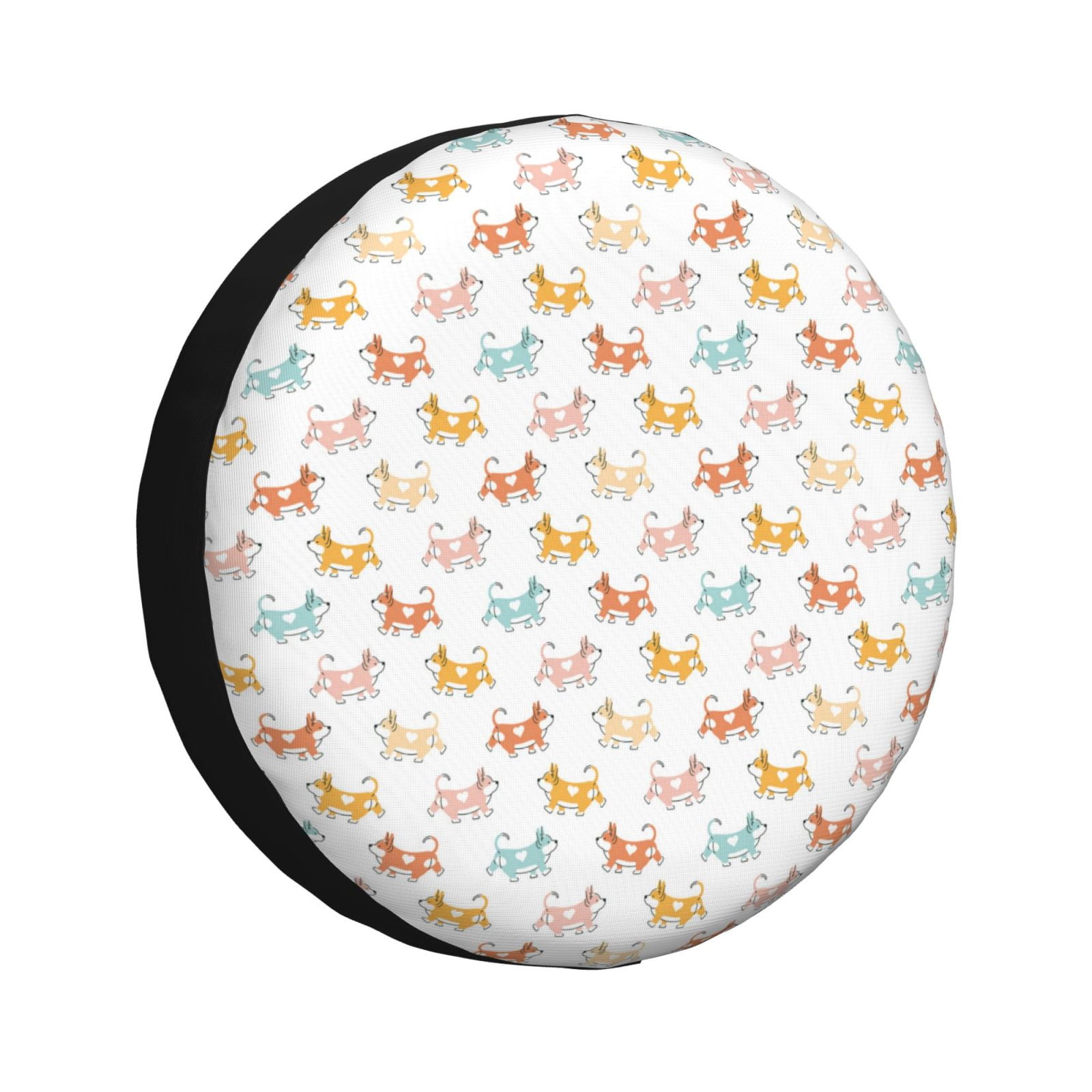 Simple Drawing Colorful Cute Corgi Spare Tire Cover for Trailer Camper ...