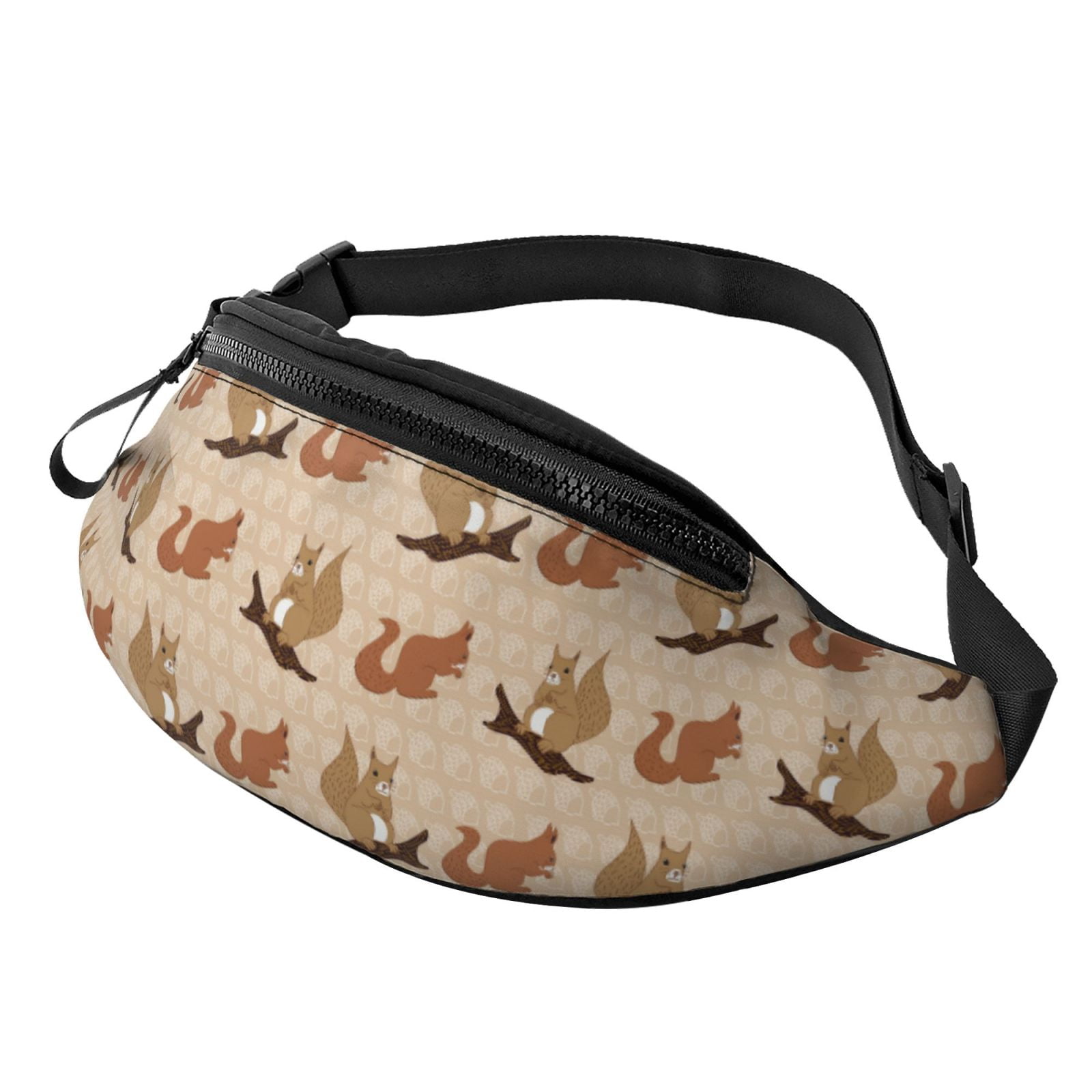 Simple Drawing Of Cute Squirrel Fanny Packs Waist Bag Crossbody Bags ...