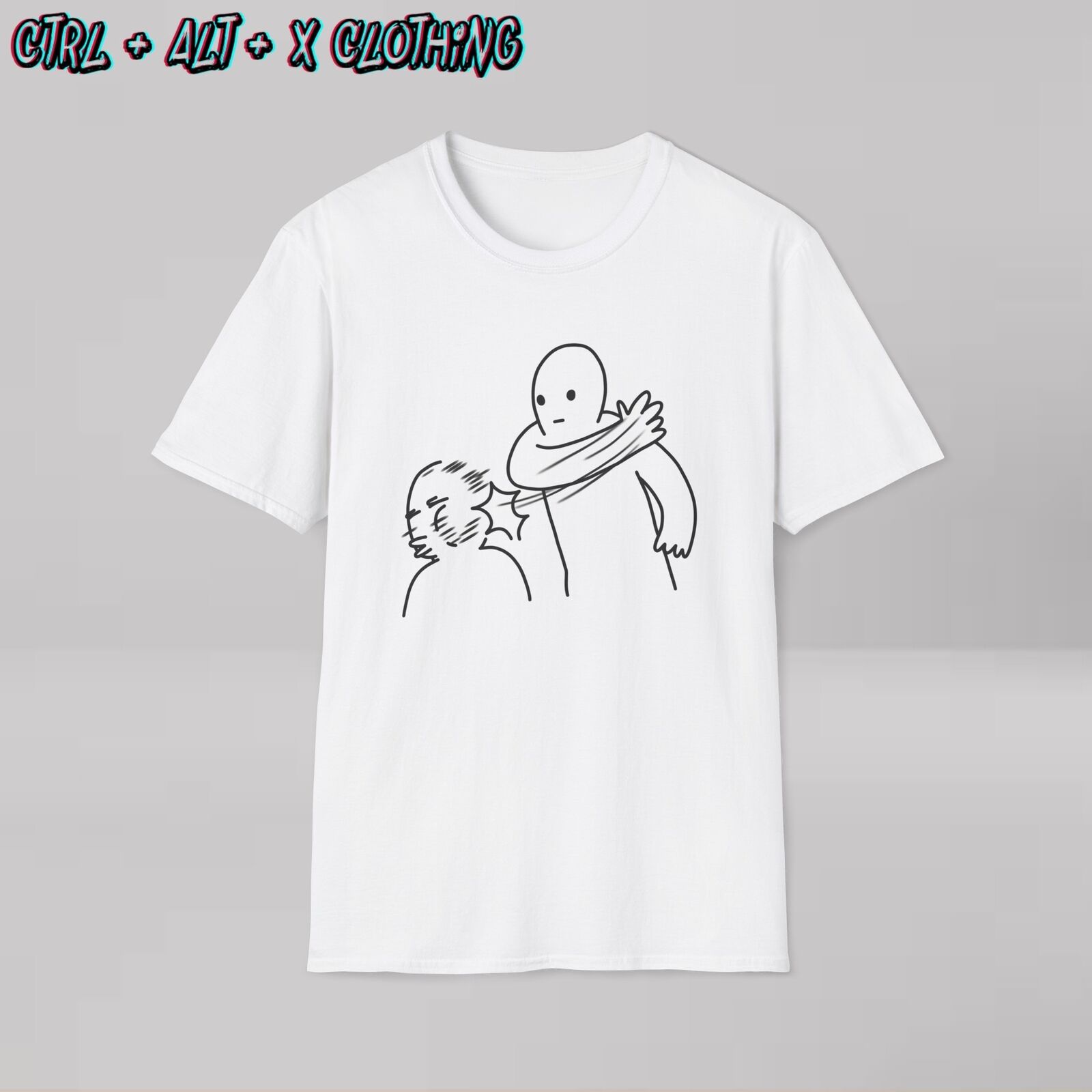 Simple Drawing Slap Figure Funny Novelty Shirt - Walmart.com