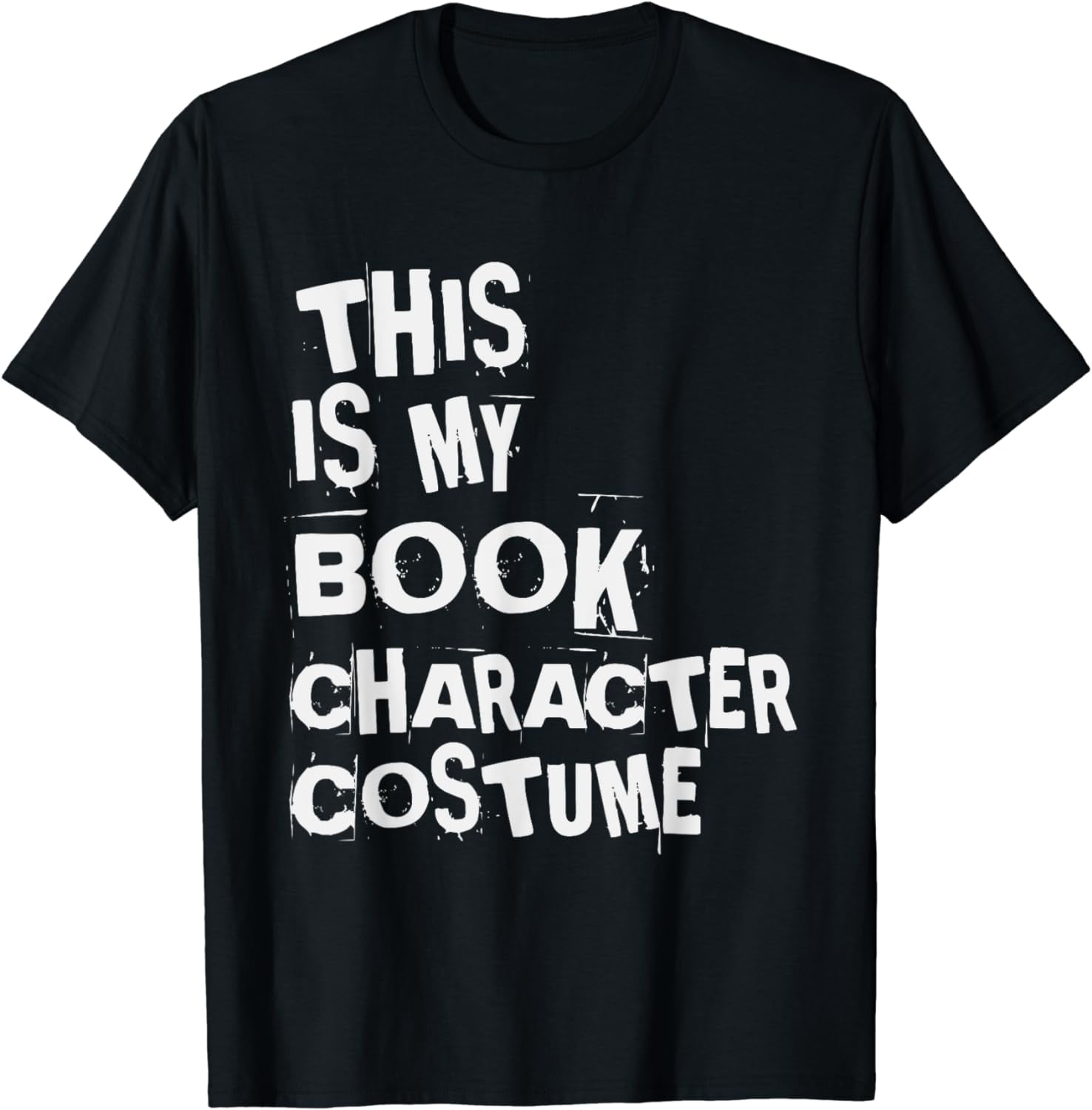 Simple Easy Halloween This Is My Book Character Costume T-Shirt ...