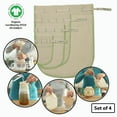Simple Ecology Organic Cotton Fine Mesh Reusable Straining Bags - Set ...
