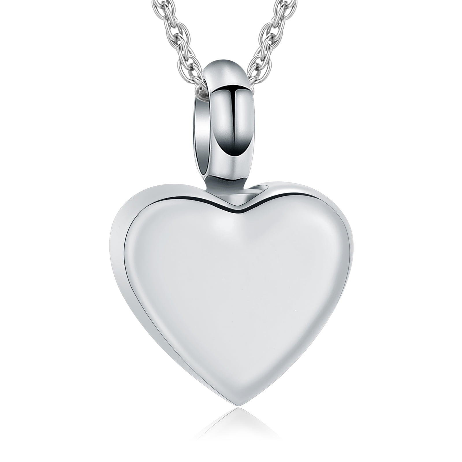 Simple Elegant Heart Urn Pendant Cremation Jewelry for Ashes Holder ...
