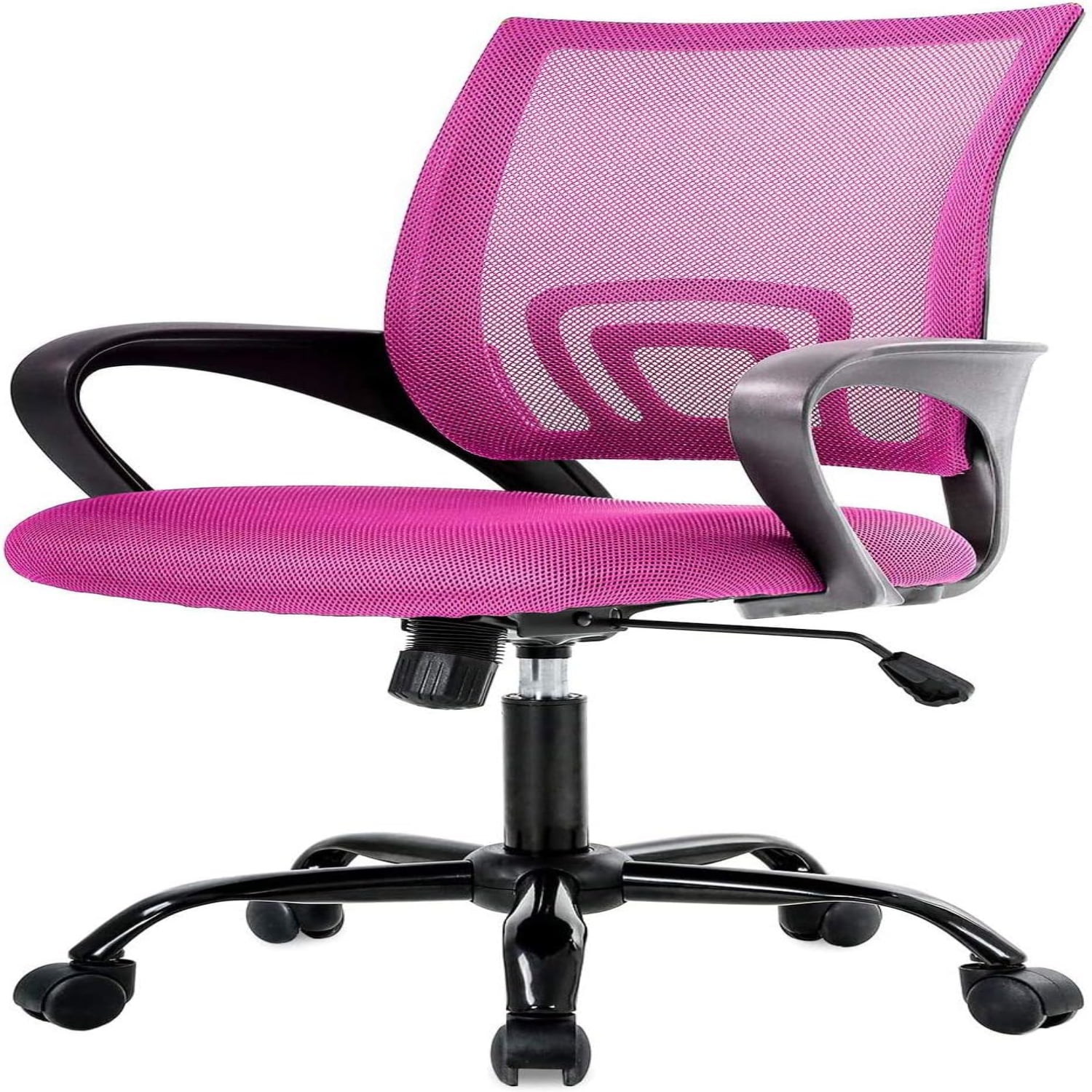 Simple Ergonomic Desk Office Chair Mesh Computer Chair Lumbar Support ...