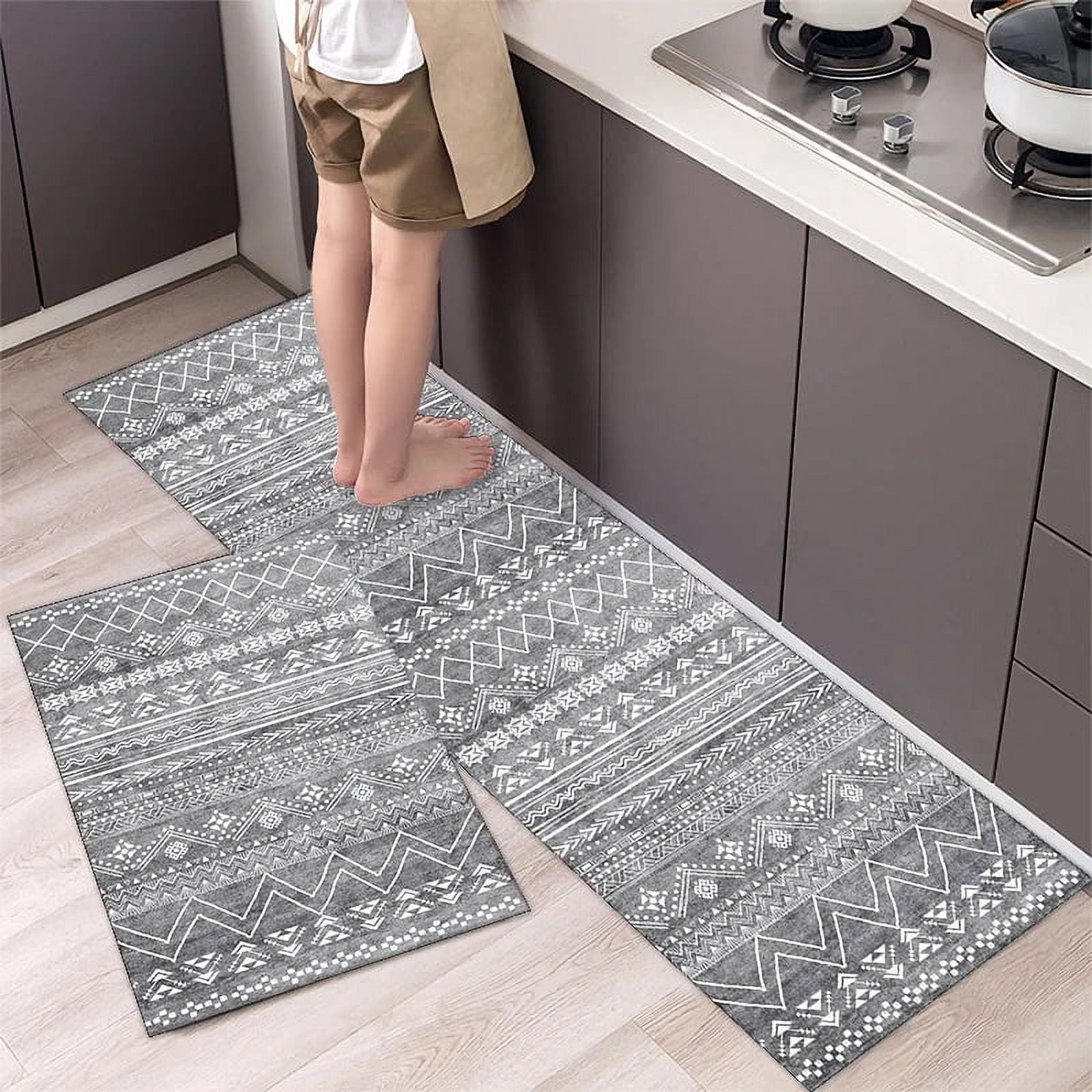 Simple Ethnic Line Carpet Floor Mat Kitchen Carpet Bathroom Entrance ...
