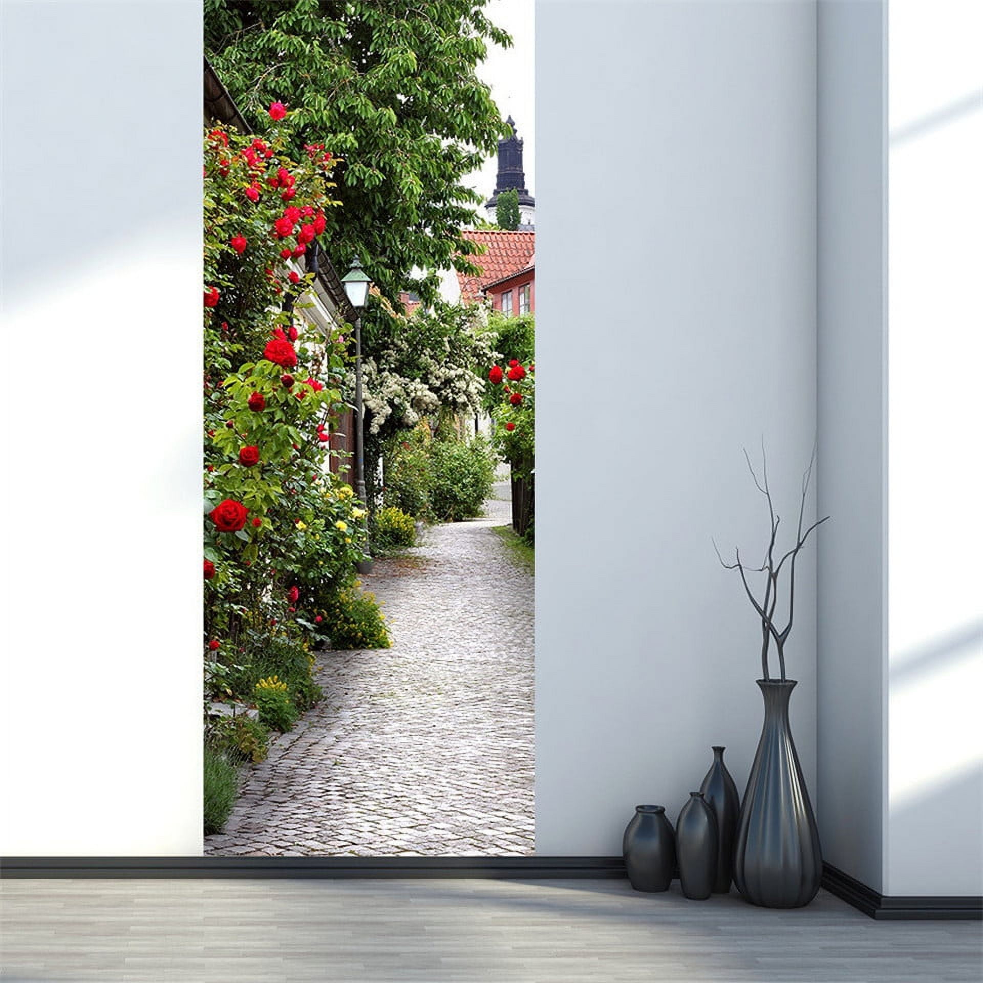 Simple European Style Stickers on the Doors Home Design Vinyl Peel and ...