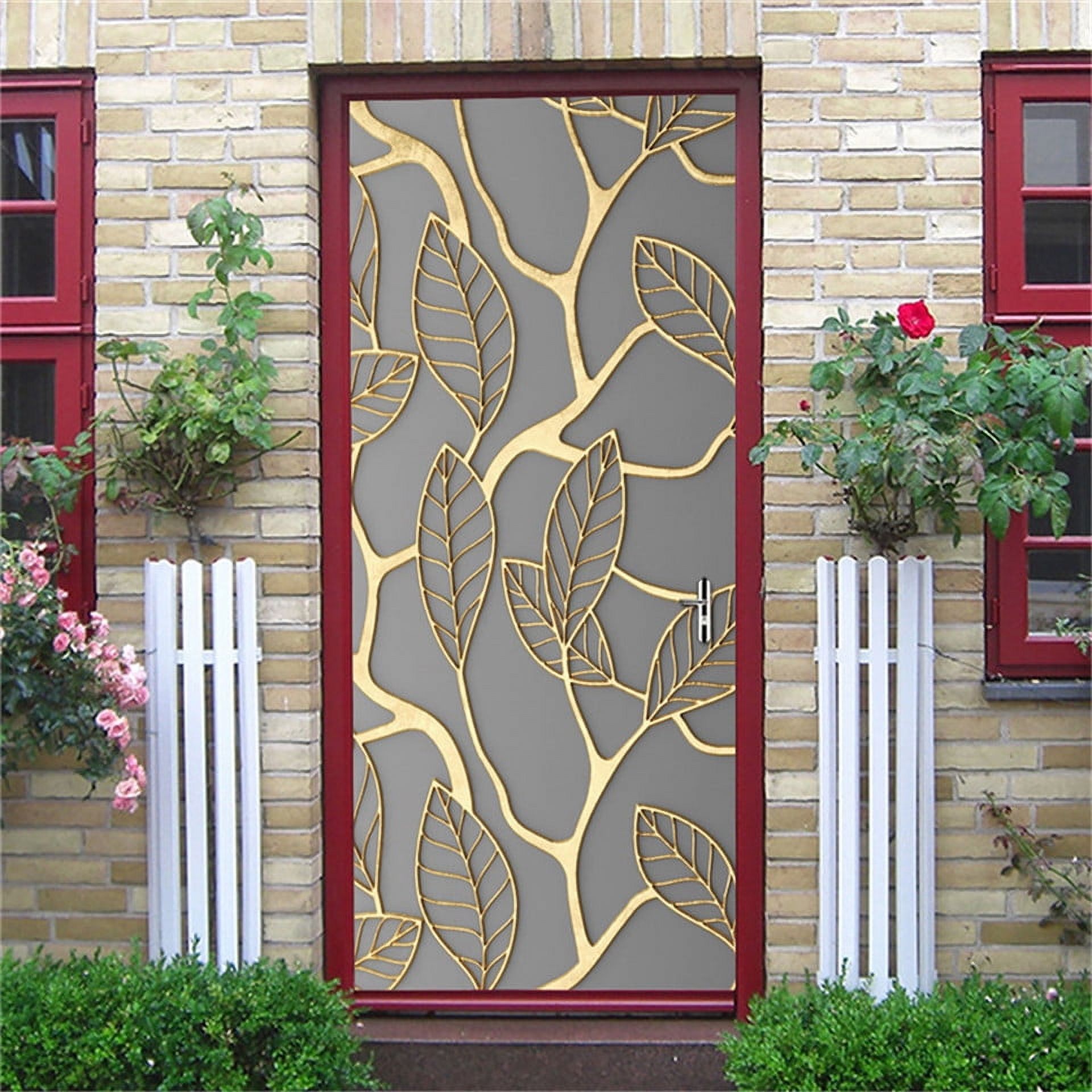 Simple European Style Stickers on the Doors Home Design Vinyl Peel and ...