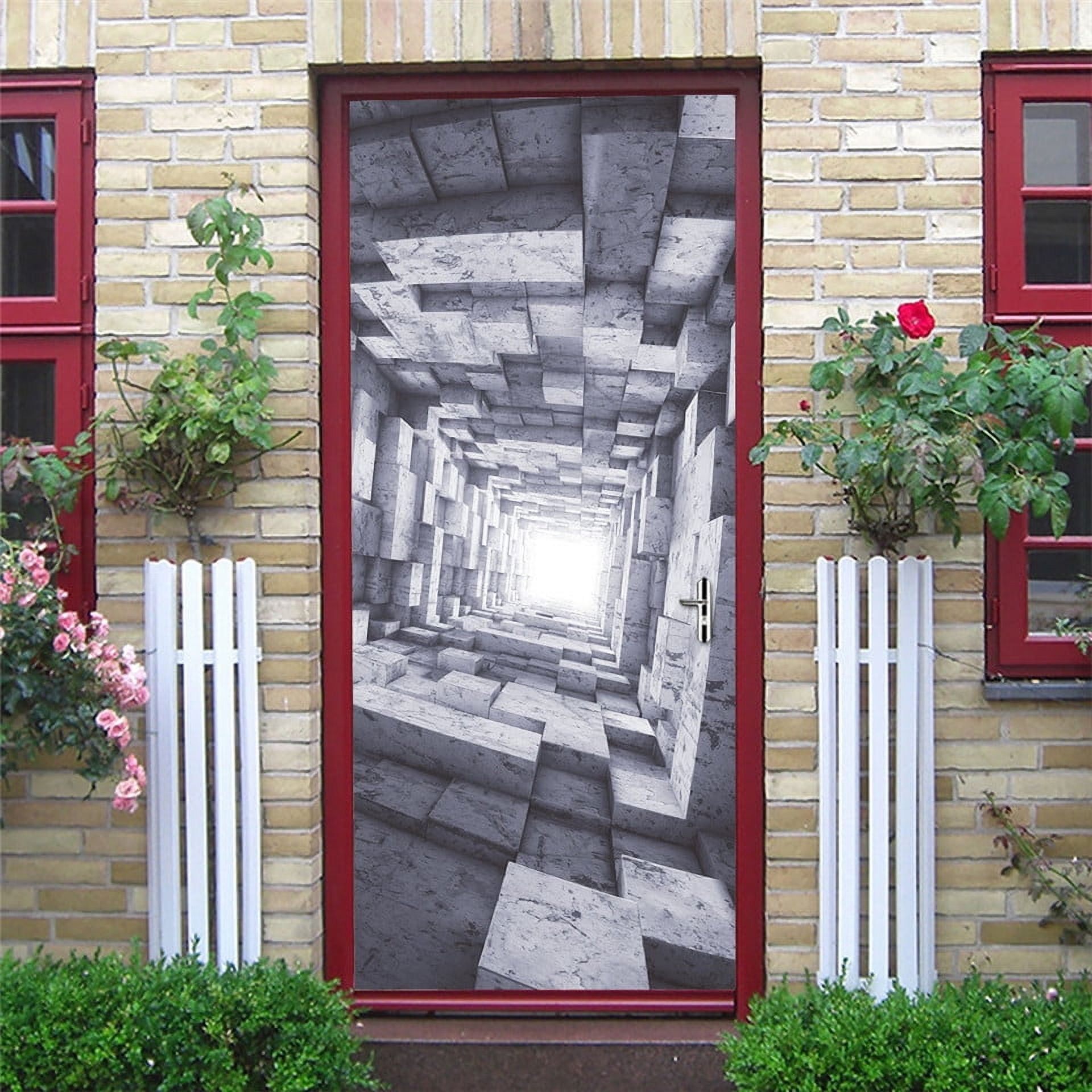 Simple European Style Stickers on the Doors Home Design Vinyl Peel and ...