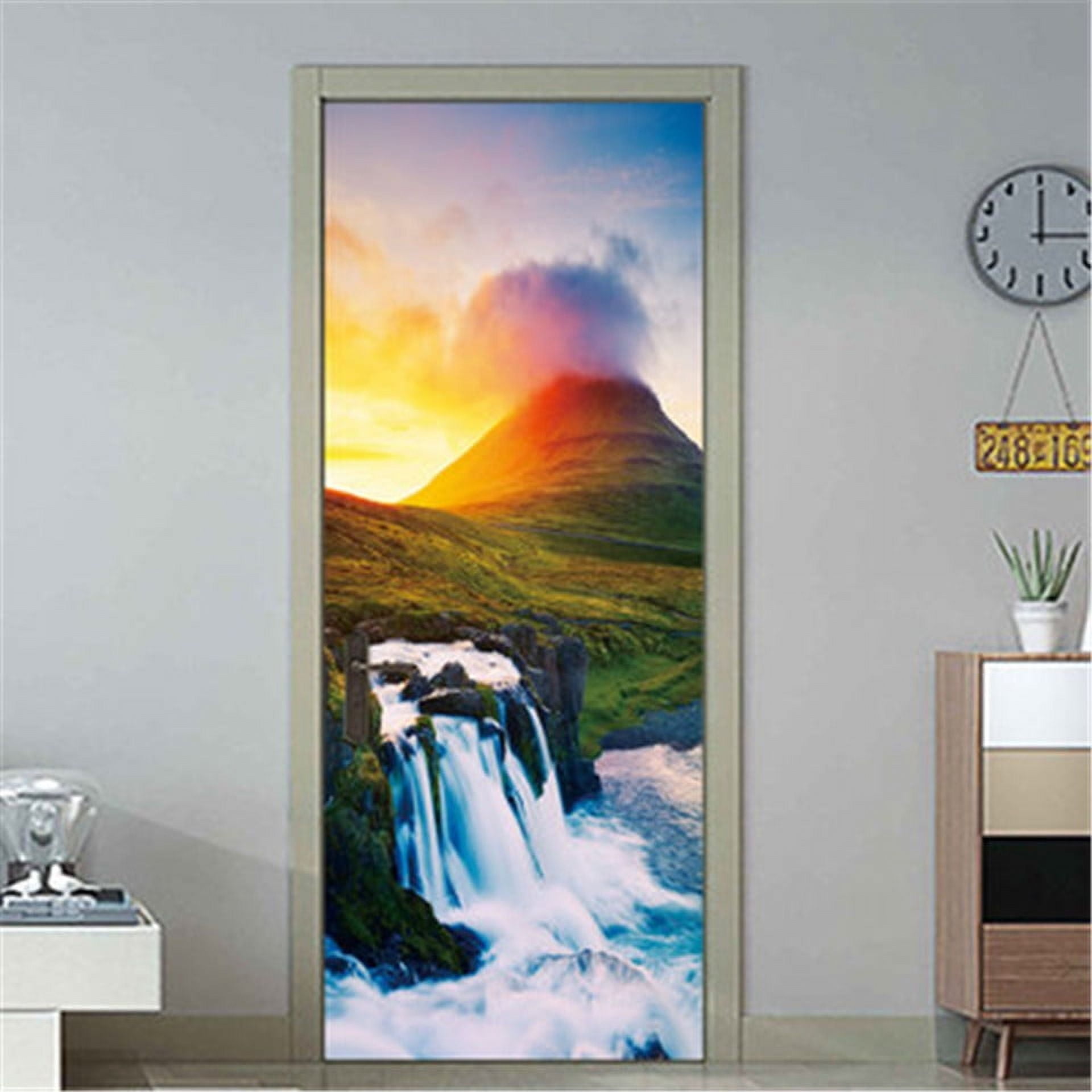 Simple European Style Stickers on the Doors Home Design Vinyl Peel and ...