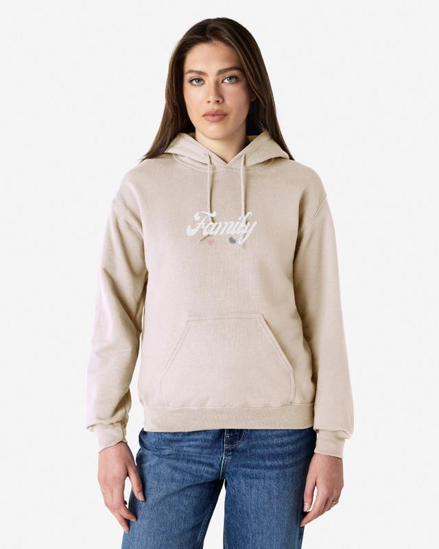 Simple Family Love Word Art Graphic Illustration Hoodie, for men ...