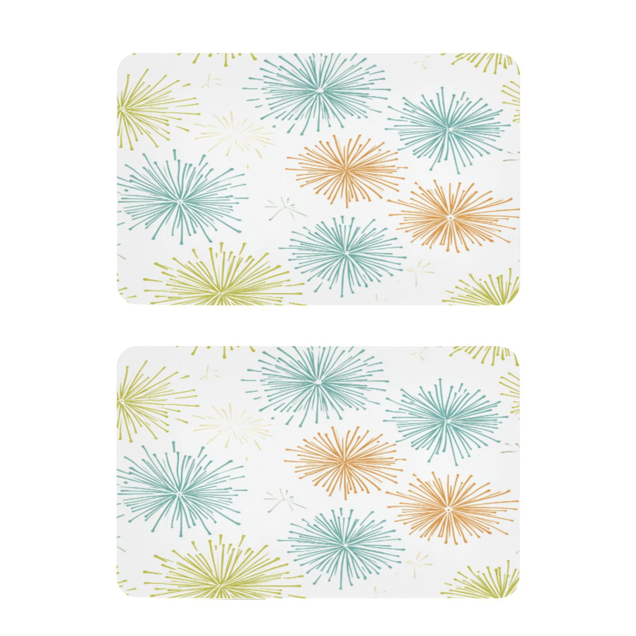 Simple Fireworks Pattern 2 Pack 4x2.5 Inch Magnetic Stickers Thick and ...