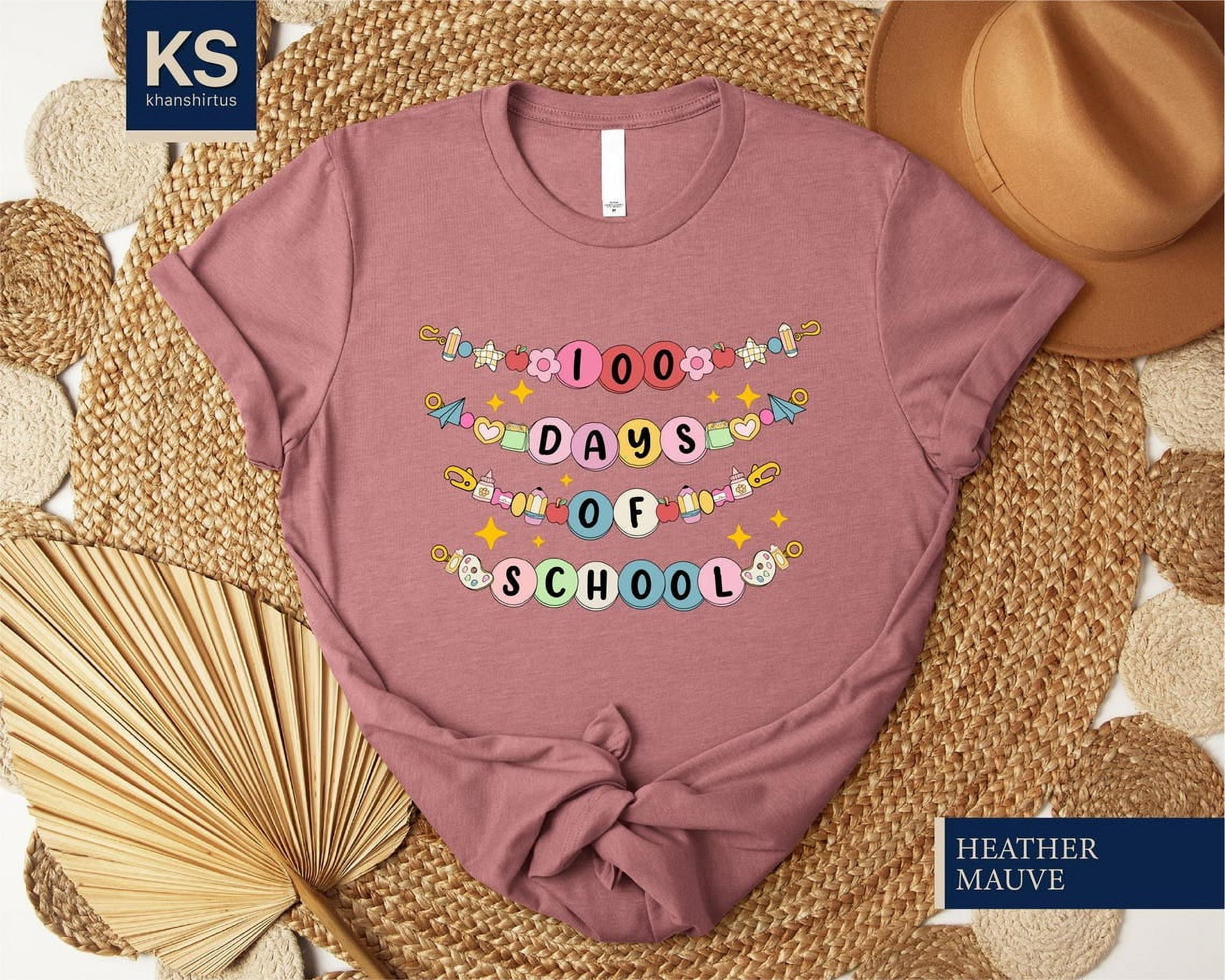 Simple Fit 100 Days Of School Bracelet Shirt, Back To School Shirt ...