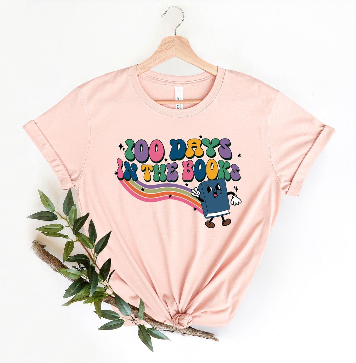 Simple Fit 100 Days of School Shirt 100 Days In The Book , 100 Day ...